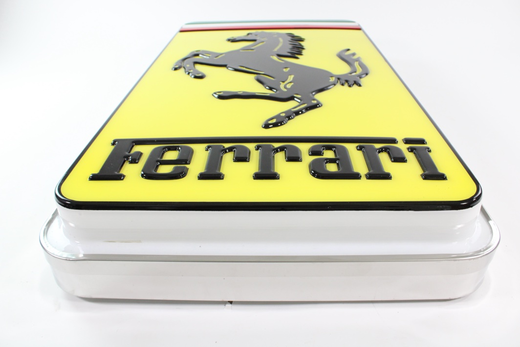 FERRARI ILLUMINATED SIGN for sale by auction in Birmingham, United Kingdom