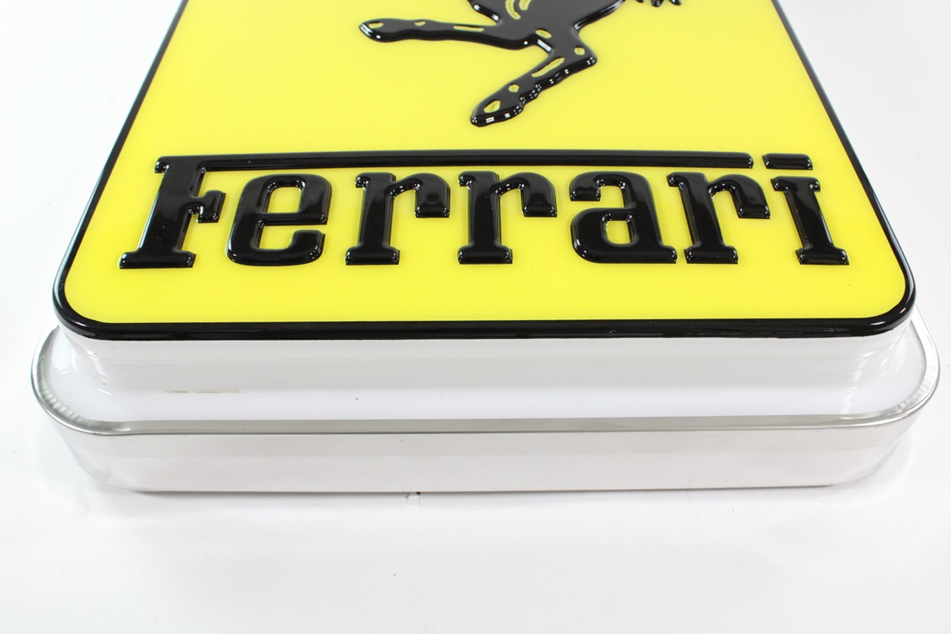 FERRARI ILLUMINATED SIGN for sale by auction in Birmingham, United Kingdom