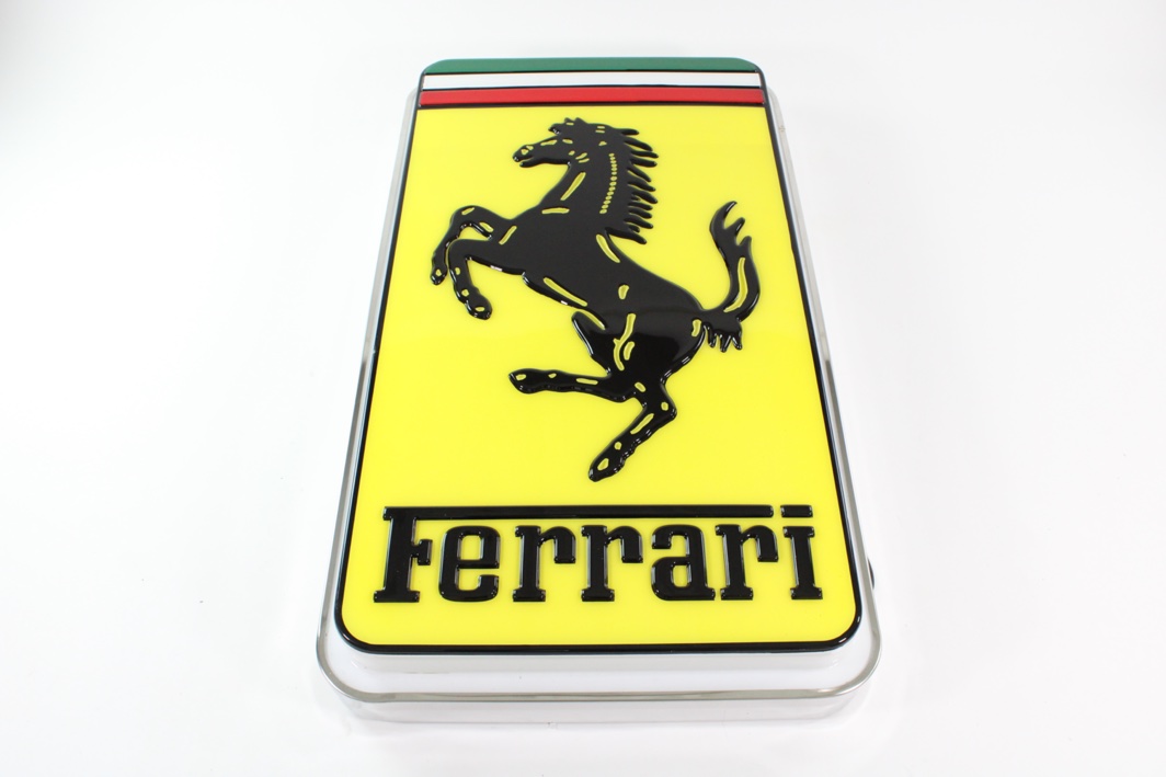 FERRARI ILLUMINATED SIGN for sale by auction in Birmingham, United Kingdom