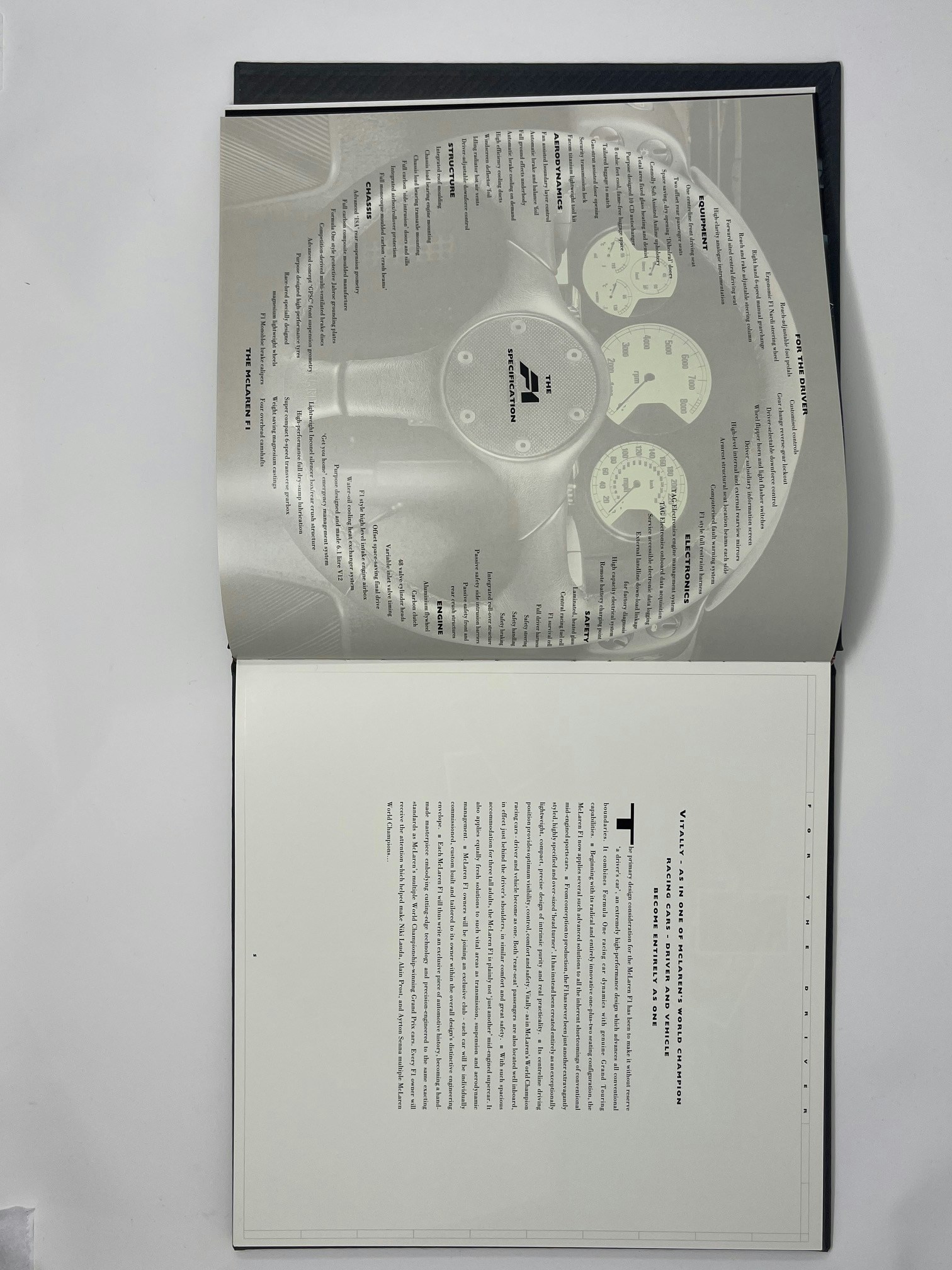 1992 MCLAREN F1 HARDBACK BROCHURE for sale in Watford, United Kingdom