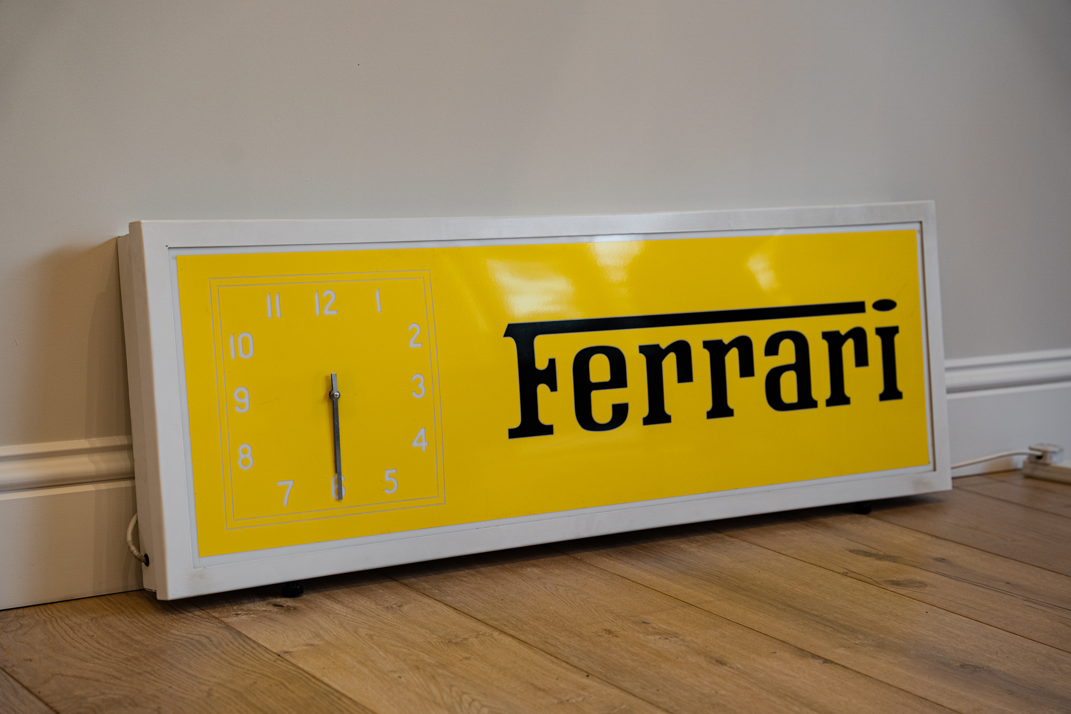 FERRARI ILLUMINATED DEALERSHIP CLOCK SIGN for sale by auction in ...