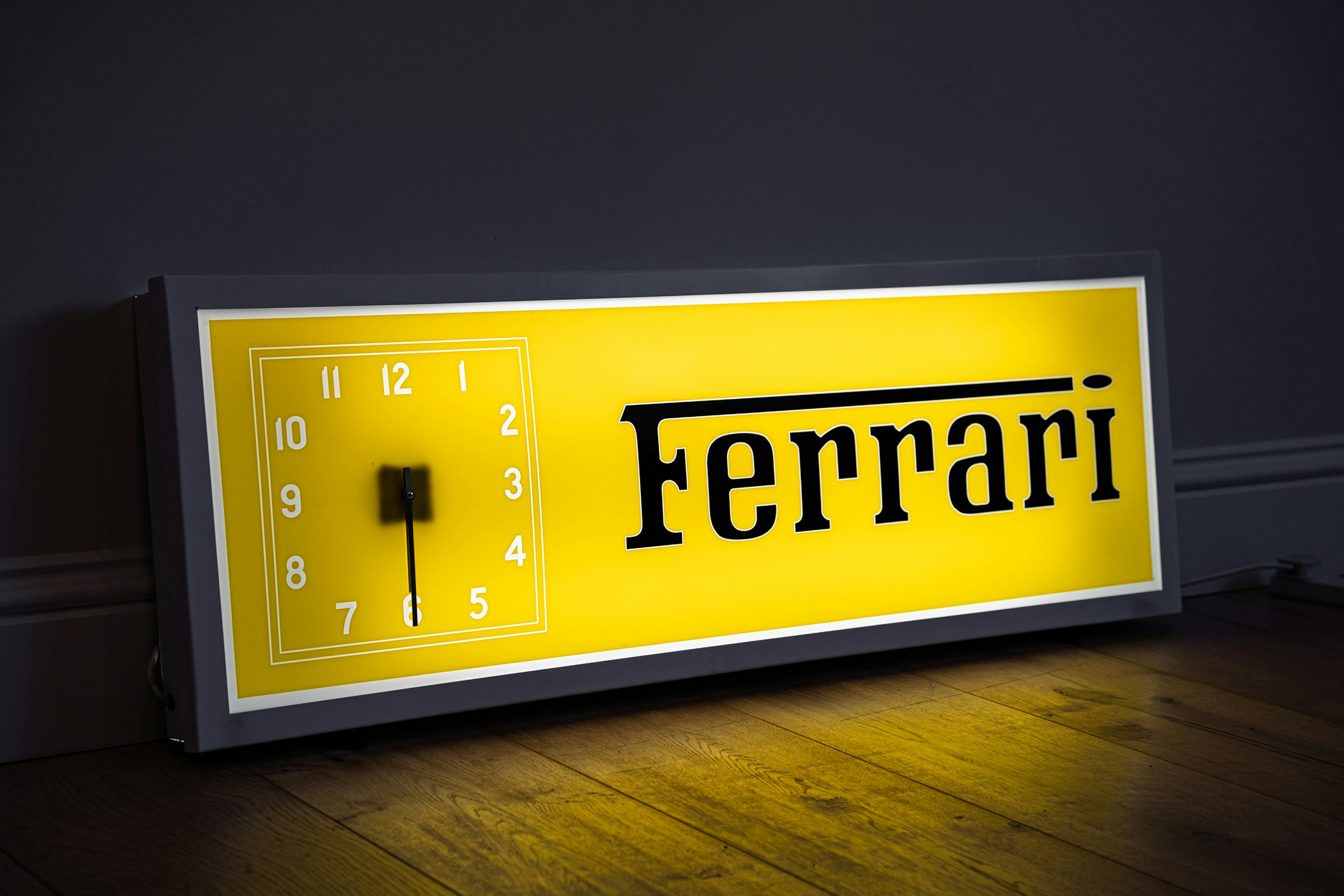 FERRARI ILLUMINATED DEALERSHIP CLOCK SIGN for sale by auction in ...