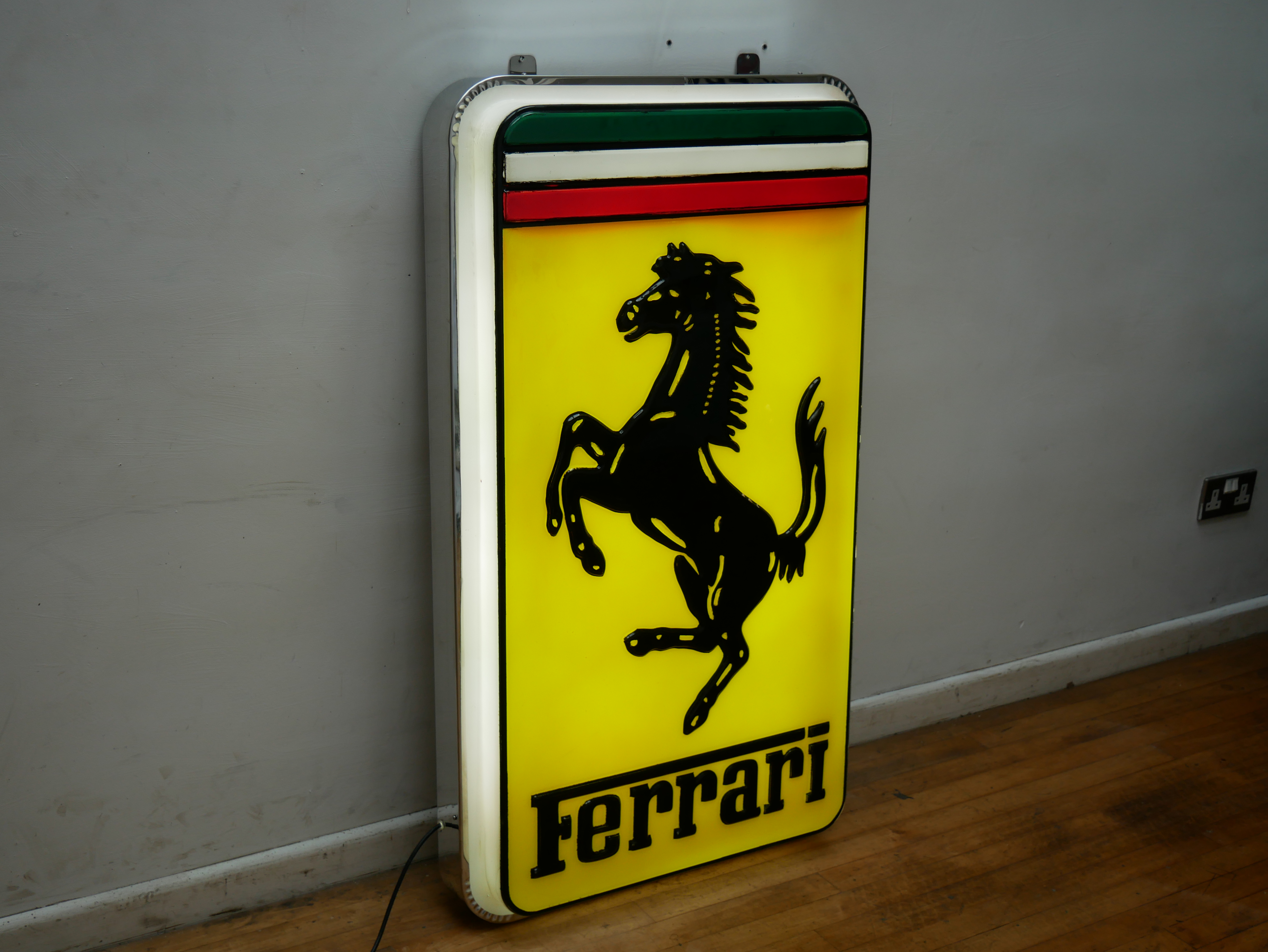 FERRARI ILLUMINATED SIGN for sale by auction in East Sussex, United Kingdom