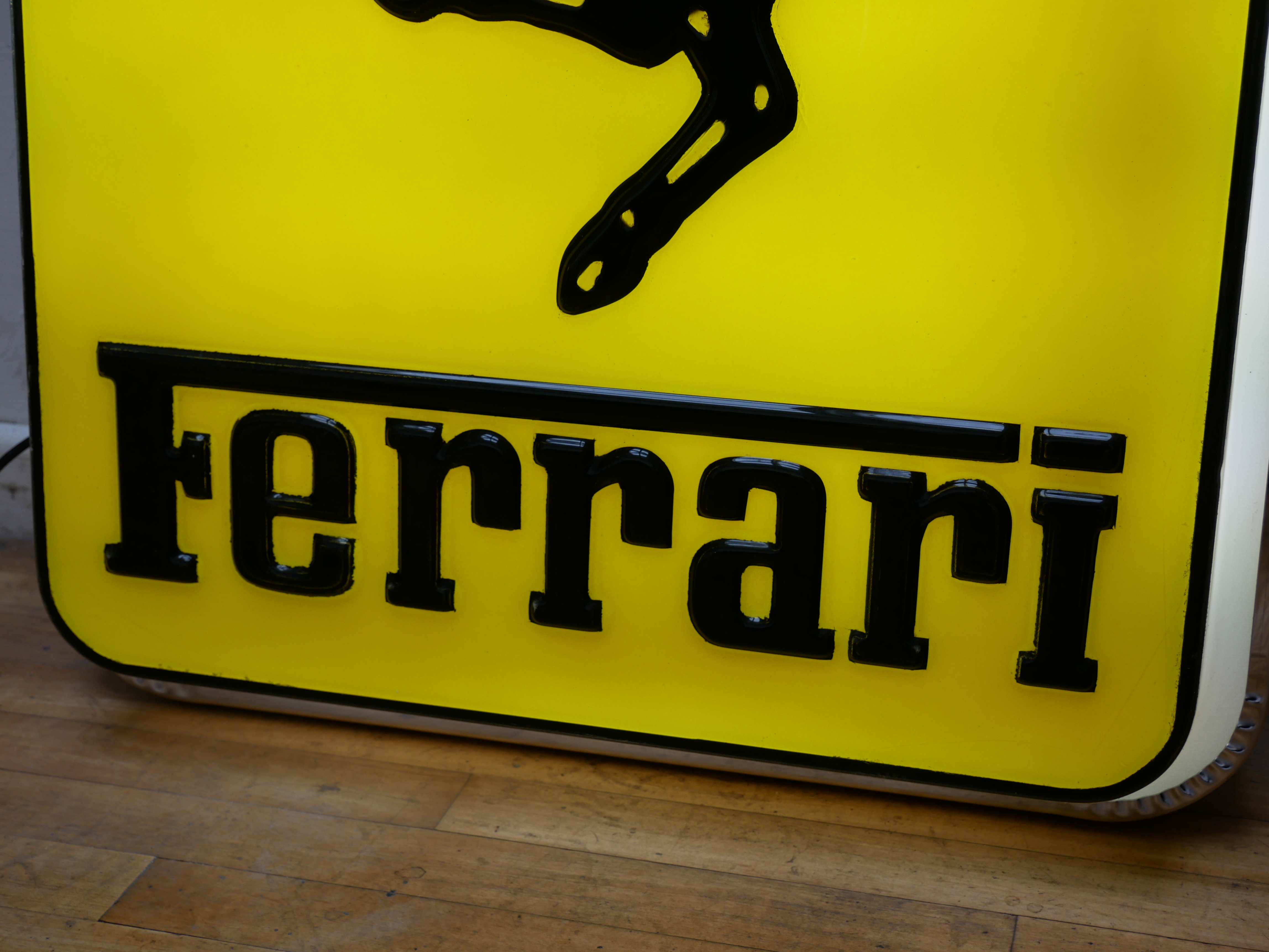 FERRARI ILLUMINATED SIGN for sale by auction in East Sussex, United Kingdom