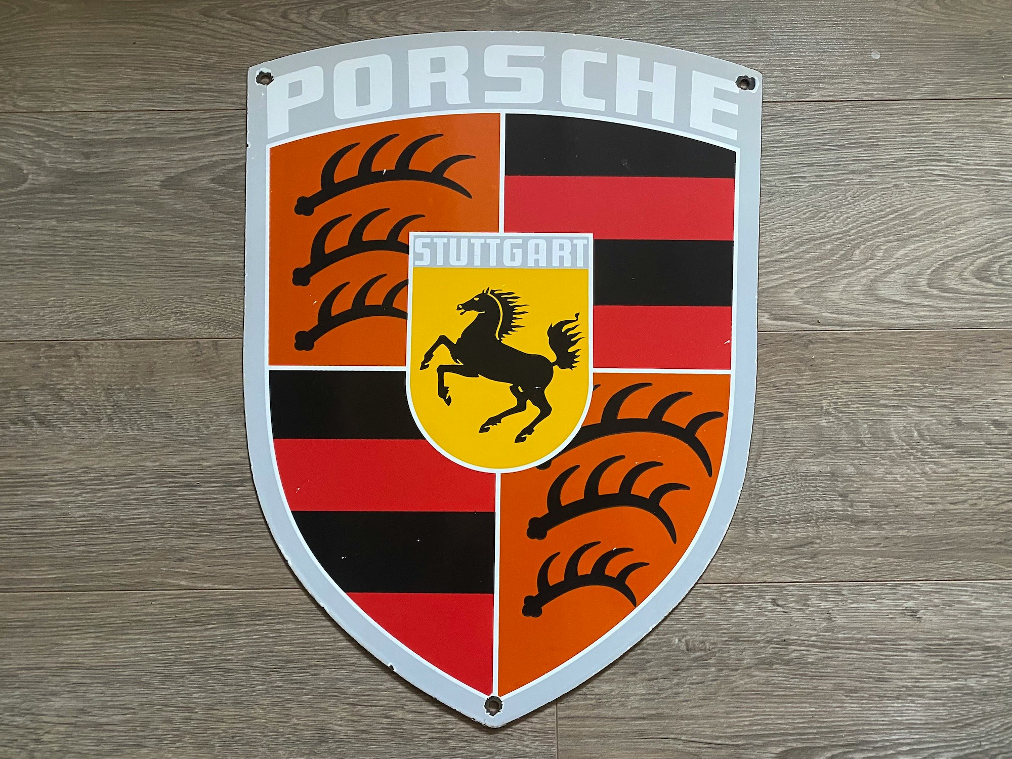 LARGE ENAMEL PORSCHE SIGN for sale by auction in West Midlands, United ...