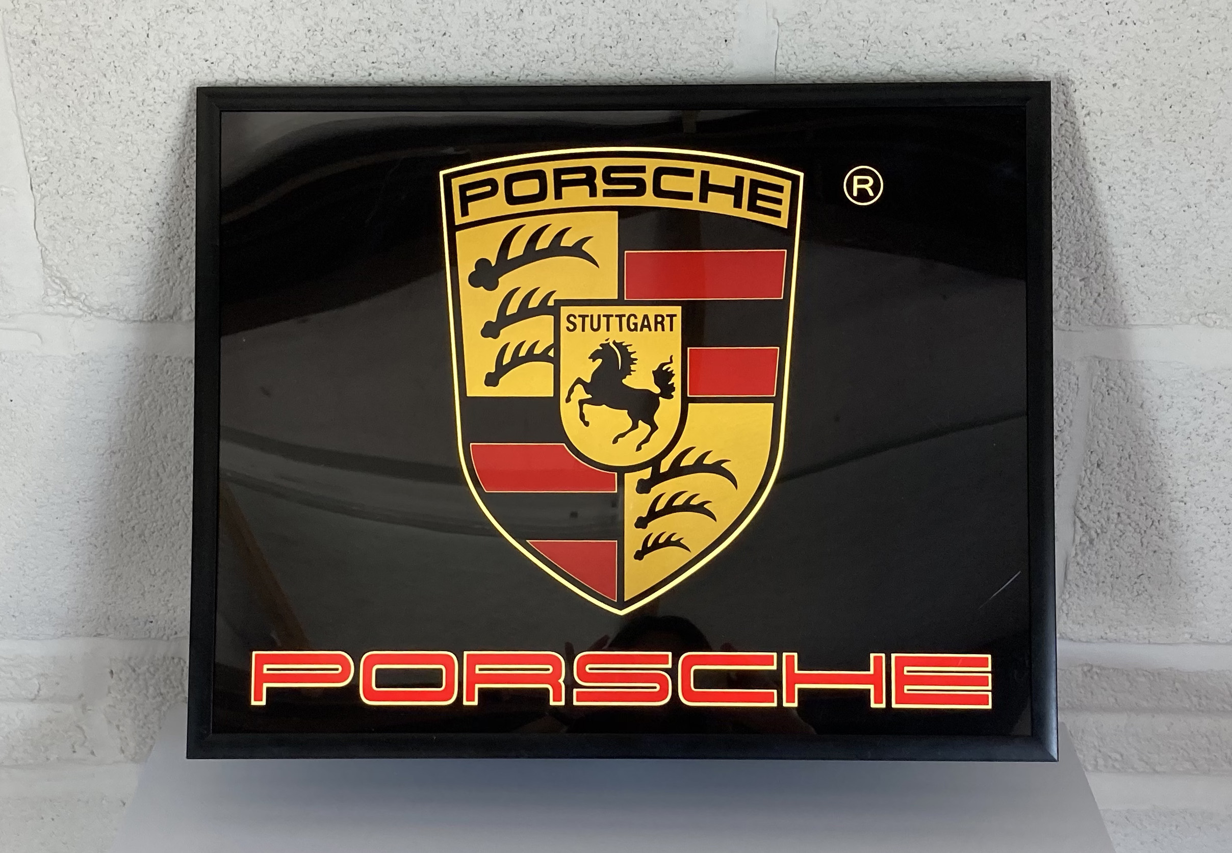 PORSCHE ILLUMINATED SIGN for sale by auction in Glastonbury, Somerset ...