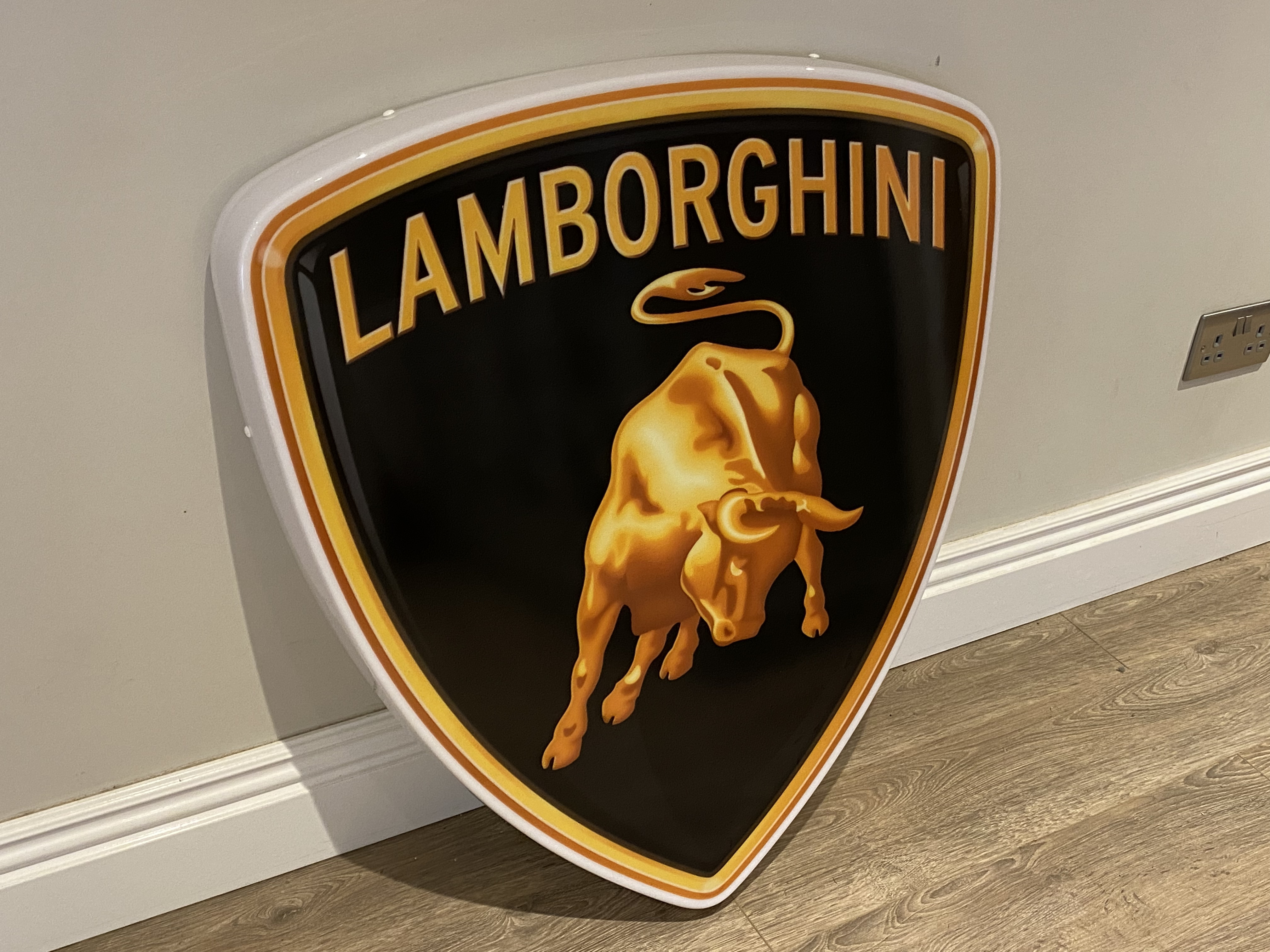 LAMBORGHINI LOGO ILLUMINATED SIGN for sale by auction in West Midlands ...