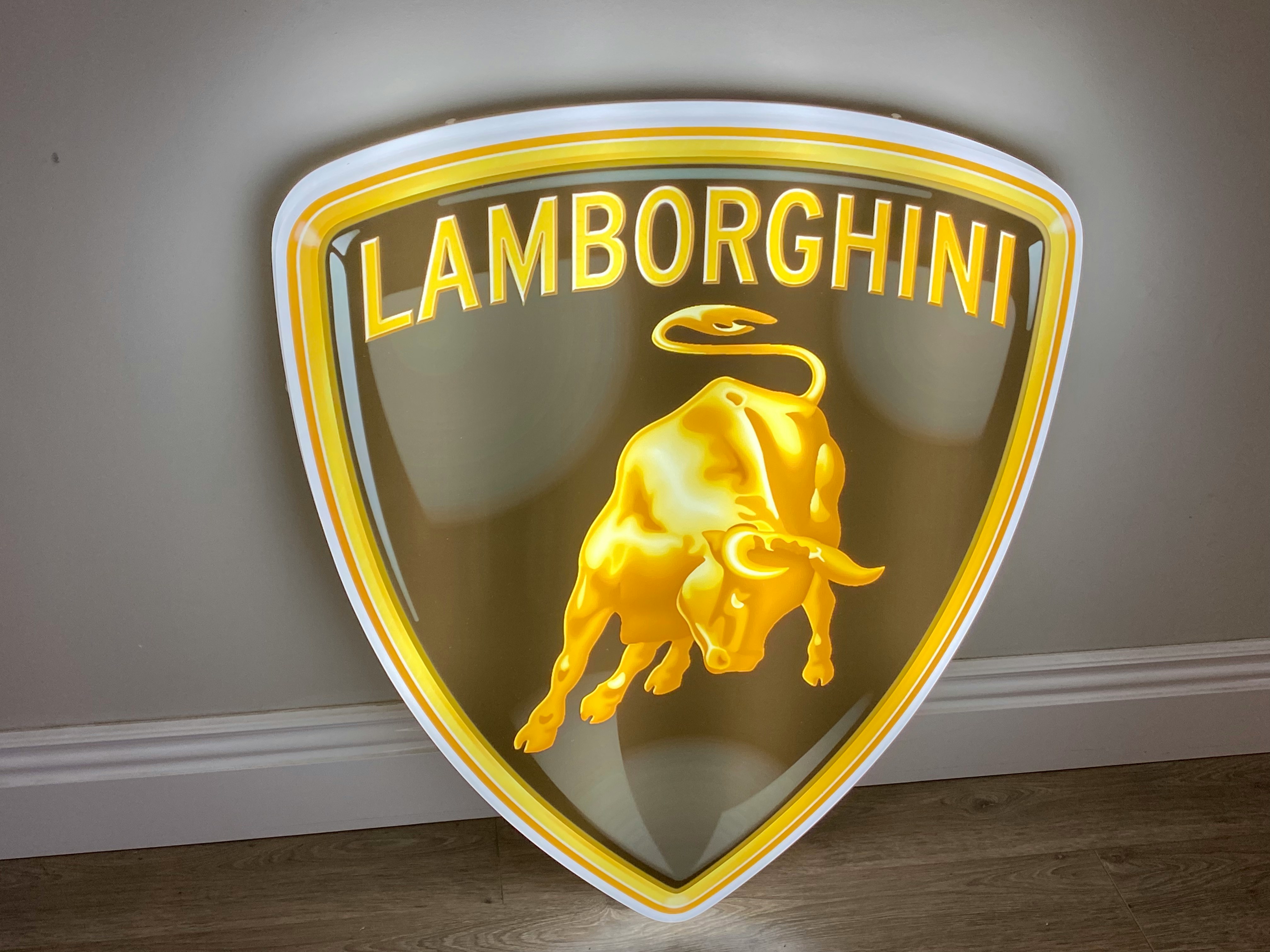 LAMBORGHINI LOGO ILLUMINATED SIGN for sale by auction in West Midlands ...