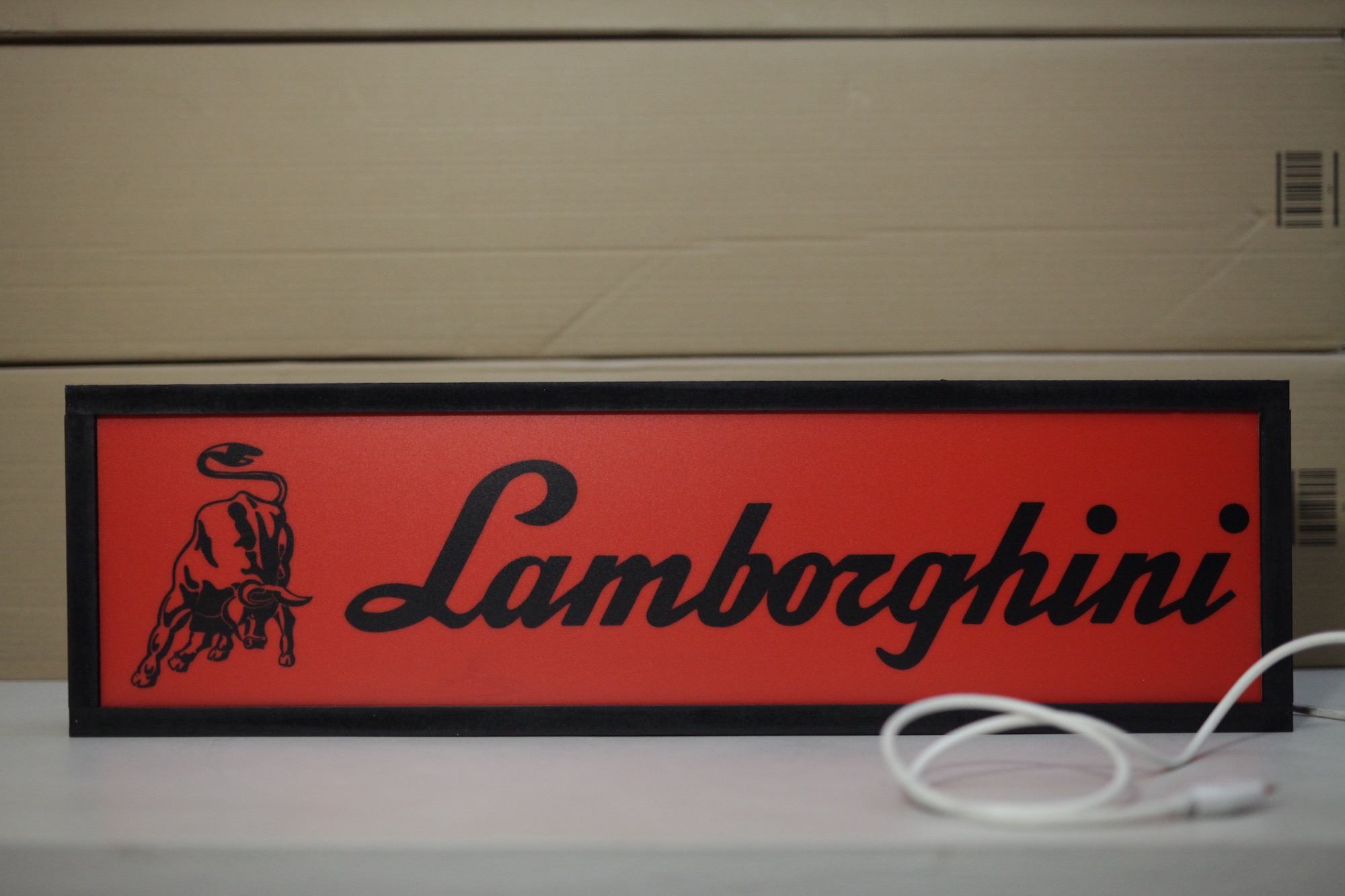 LAMBORGHINI ILLUMINATED SIGN for sale by auction in Firenze, Tuscany, Italy