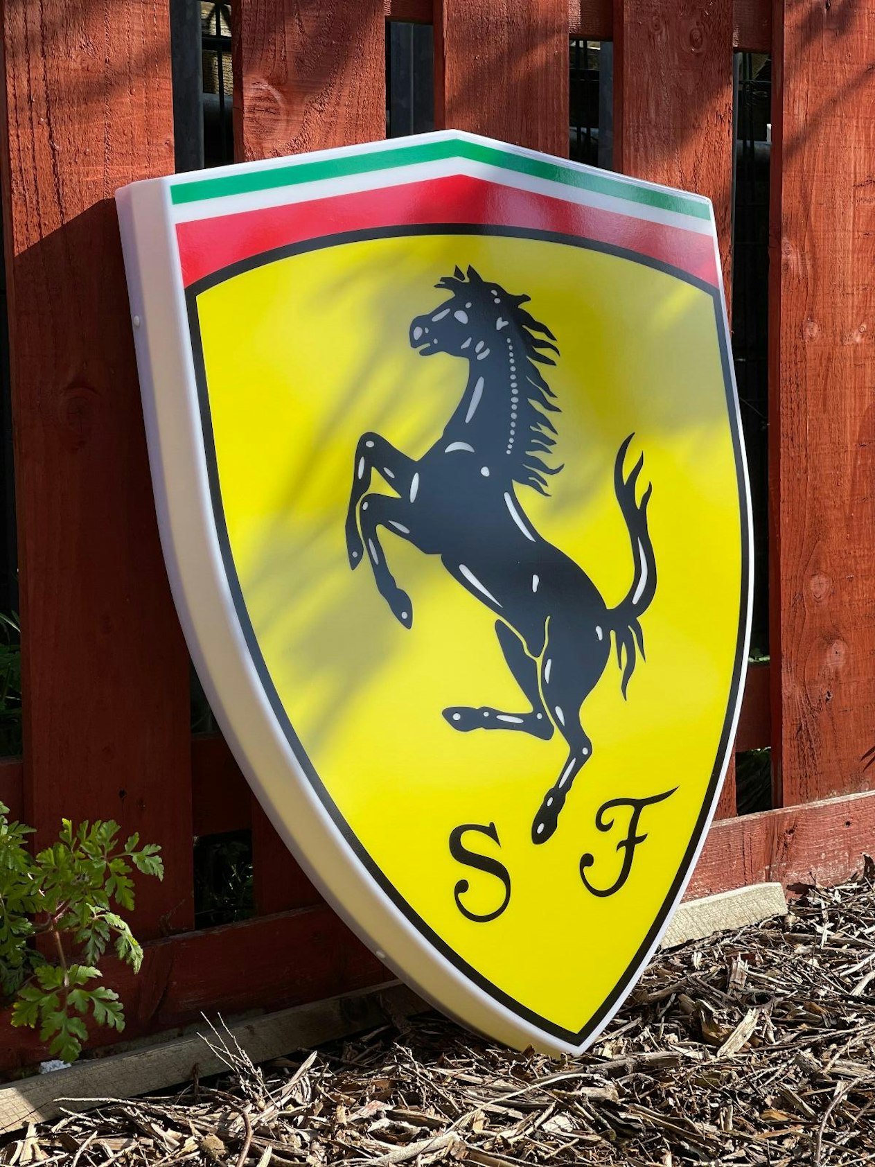 FERRARI SHIELD ILLUMINATED SIGN for sale by auction in Durham, United ...