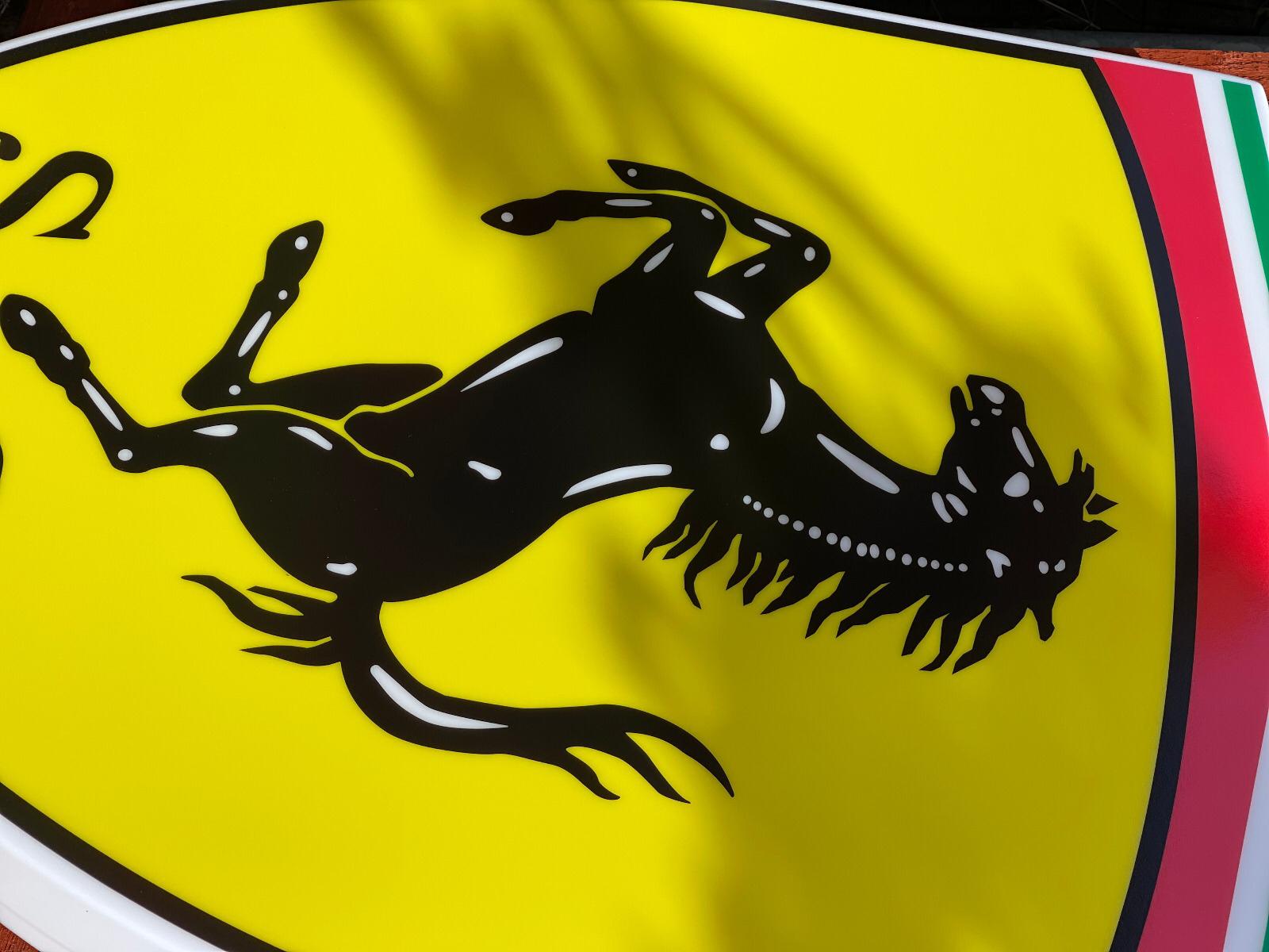 FERRARI SHIELD ILLUMINATED SIGN for sale by auction in Durham, United ...