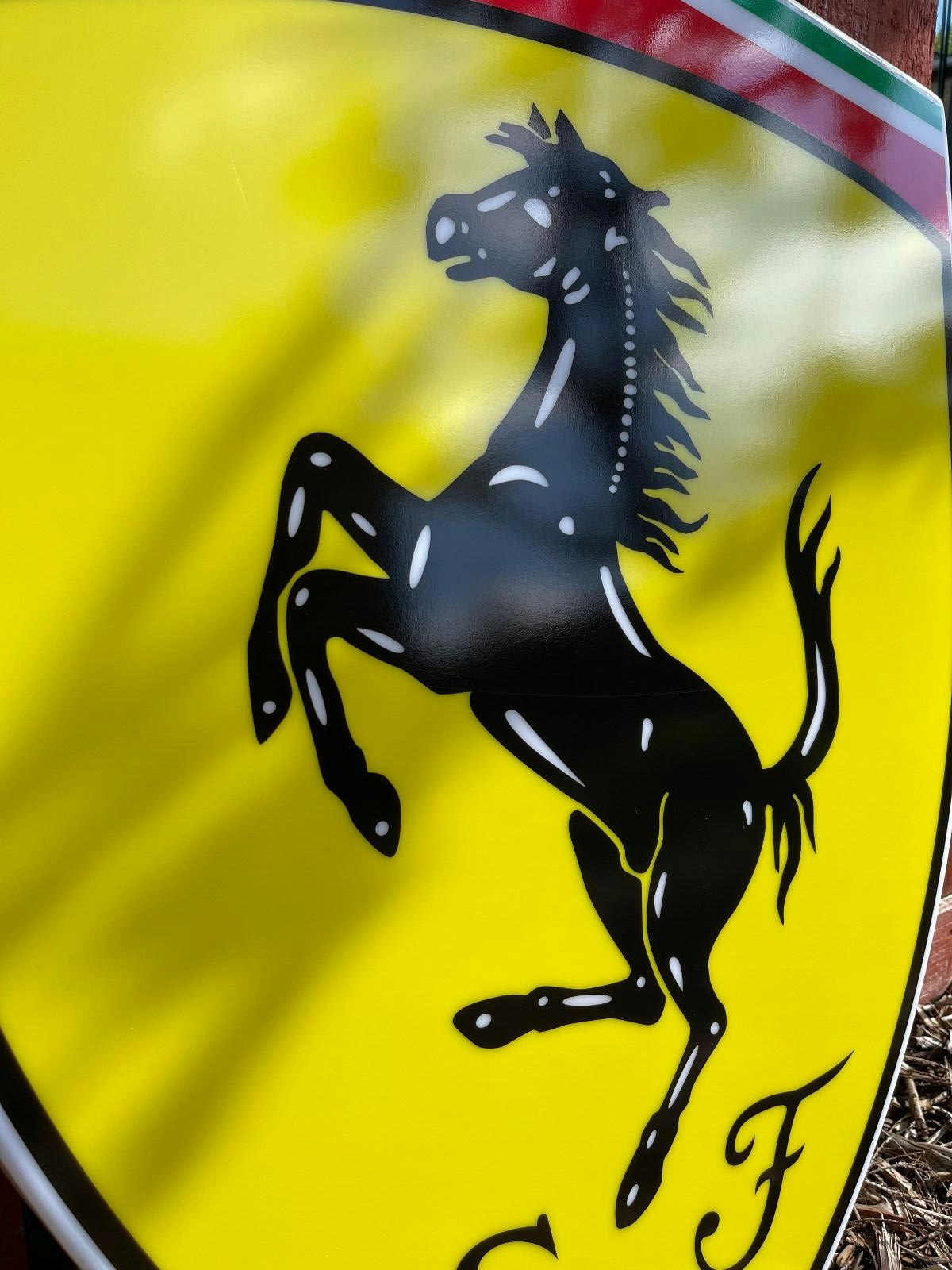 FERRARI SHIELD ILLUMINATED SIGN for sale by auction in Durham, United ...