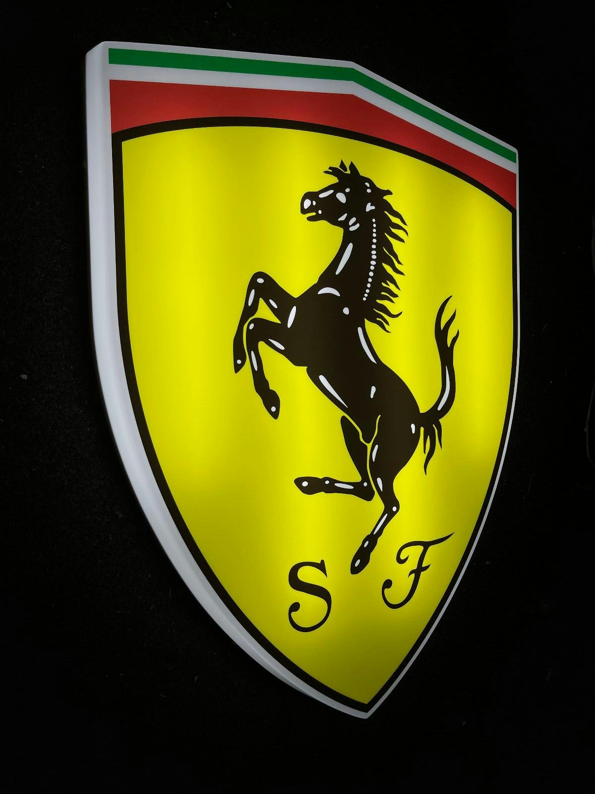 FERRARI SHIELD ILLUMINATED SIGN for sale by auction in Durham, United ...