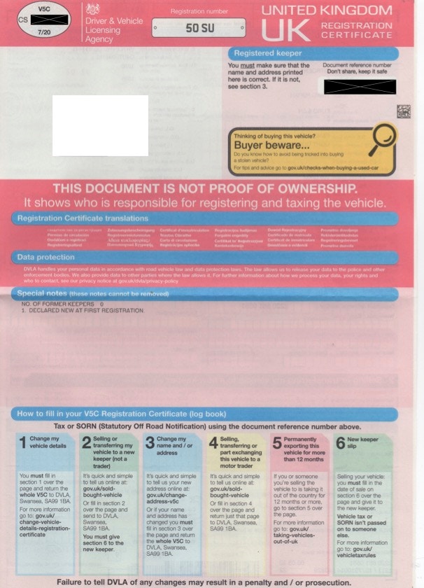 '50 SU' - NUMBER PLATE for sale by auction in , United Kingdom