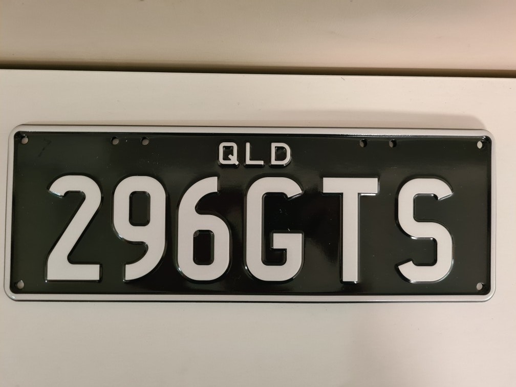 '296GTS' - QUEENSLAND NUMBER PLATE for sale by auction in QLD, Australia