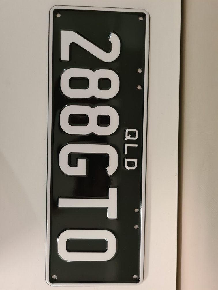 '288GTO' - QUEENSLAND NUMBER PLATE for sale by auction in QLD, Australia