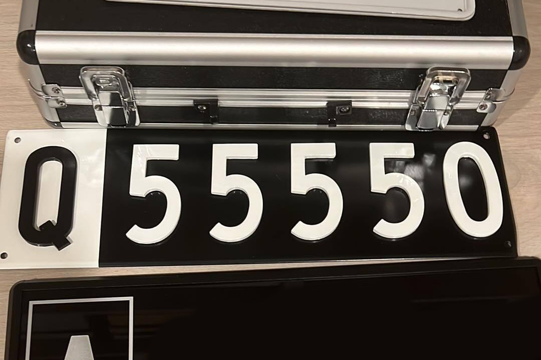 'Q55550' - QUEENSLAND HERITAGE NUMBER PLATE for sale in QLD, Australia