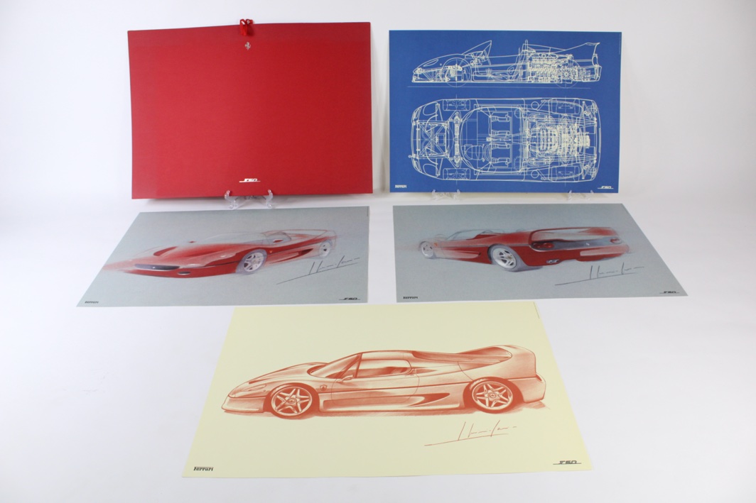 FERRARI F50 BLUEPRINT AND ARTWORK for sale by auction in West Midlands ...