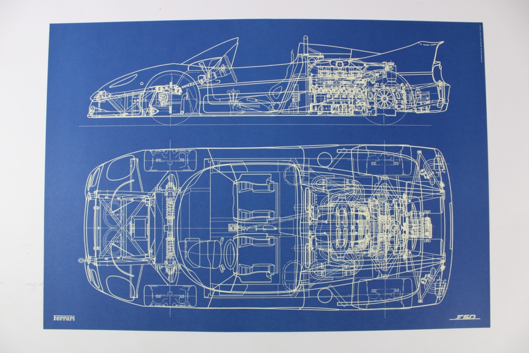 FERRARI F50 BLUEPRINT AND ARTWORK for sale by auction in West Midlands ...