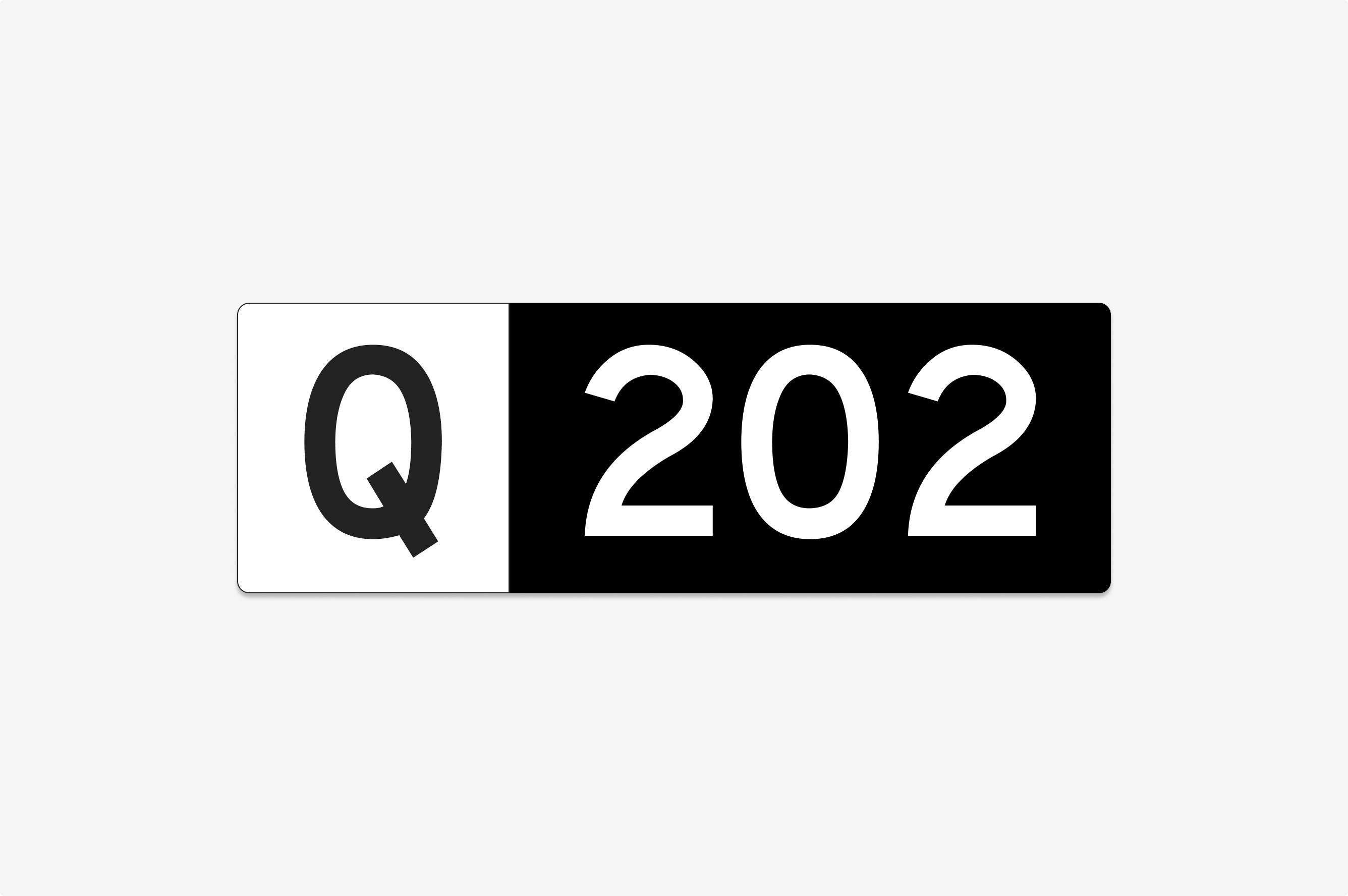 'Q202' - QUEENSLAND HERITAGE NUMBER PLATE for sale by auction in , Australia