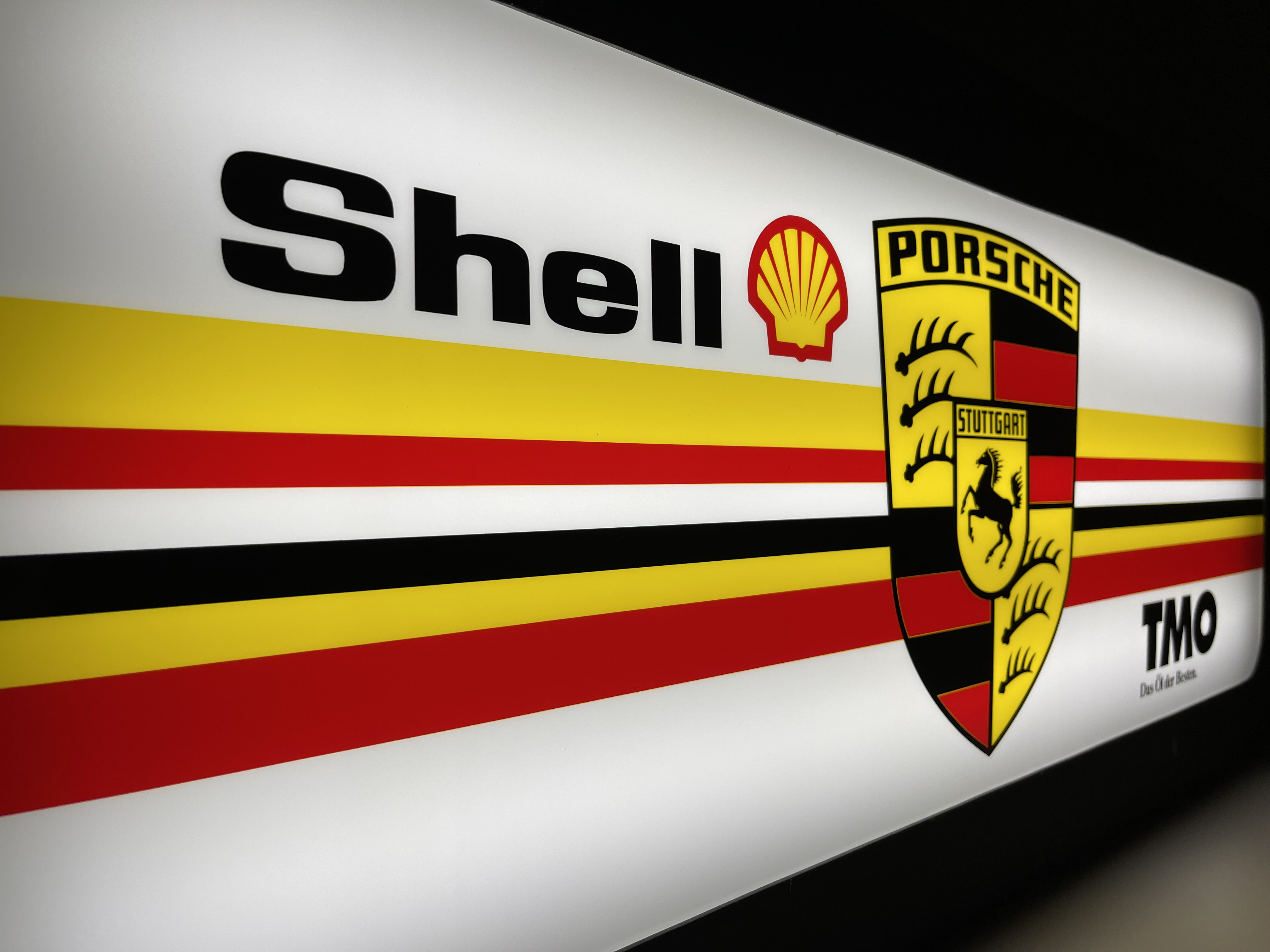 PORSCHE SHELL TMO ILLUMINATED SIGN for sale by auction in Morpeth ...