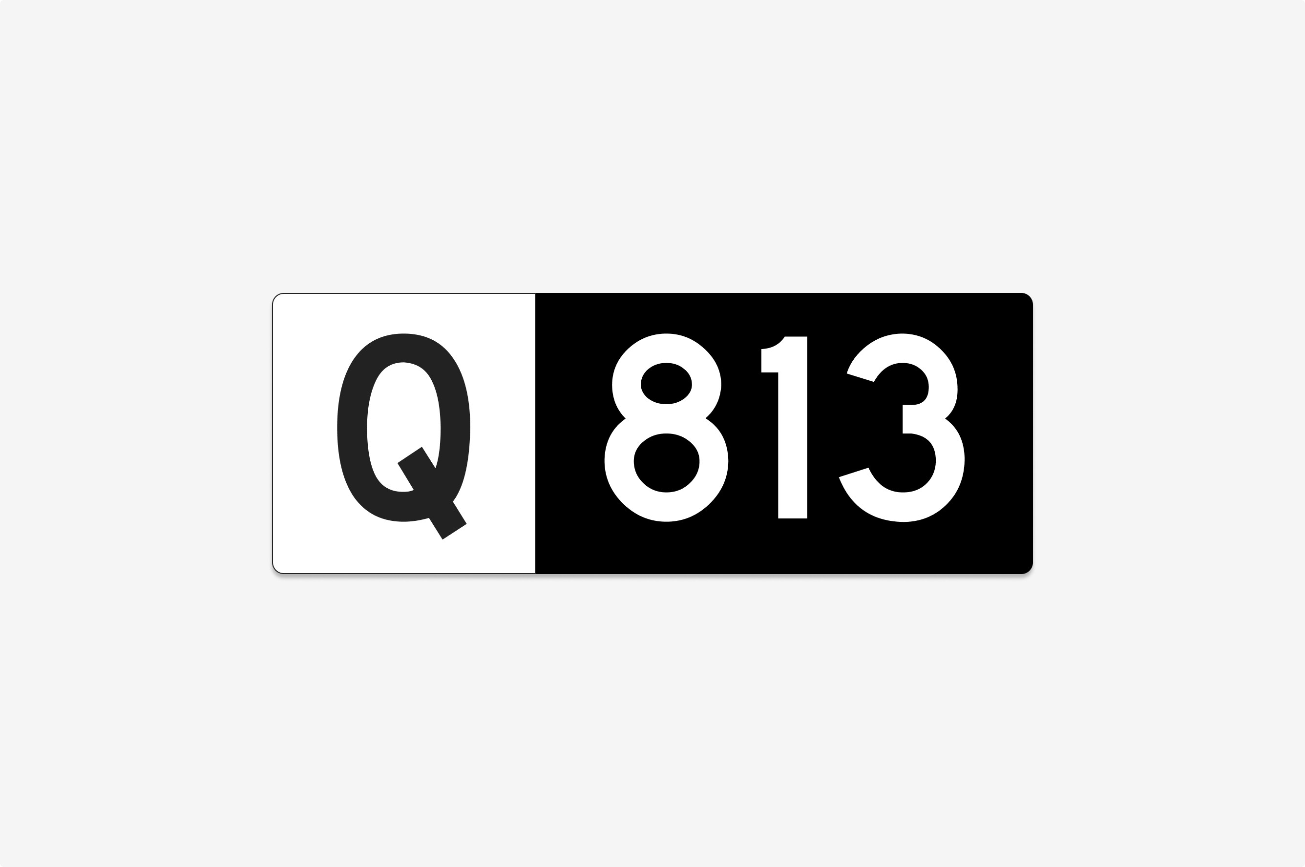 'Q813' - Queensland Heritage Number Plate for sale by auction in QLD ...