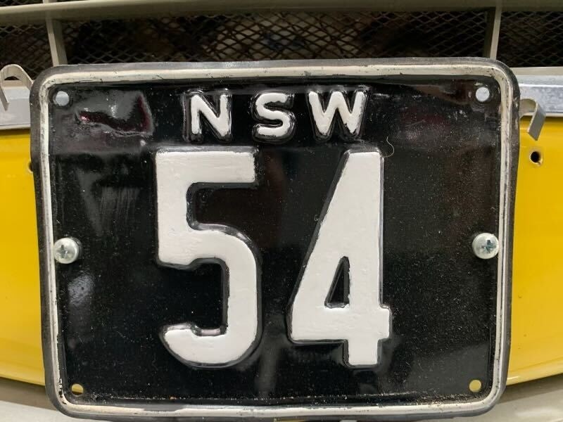 '54' - New South Wales Heritage Number Plate for sale by auction in NSW ...