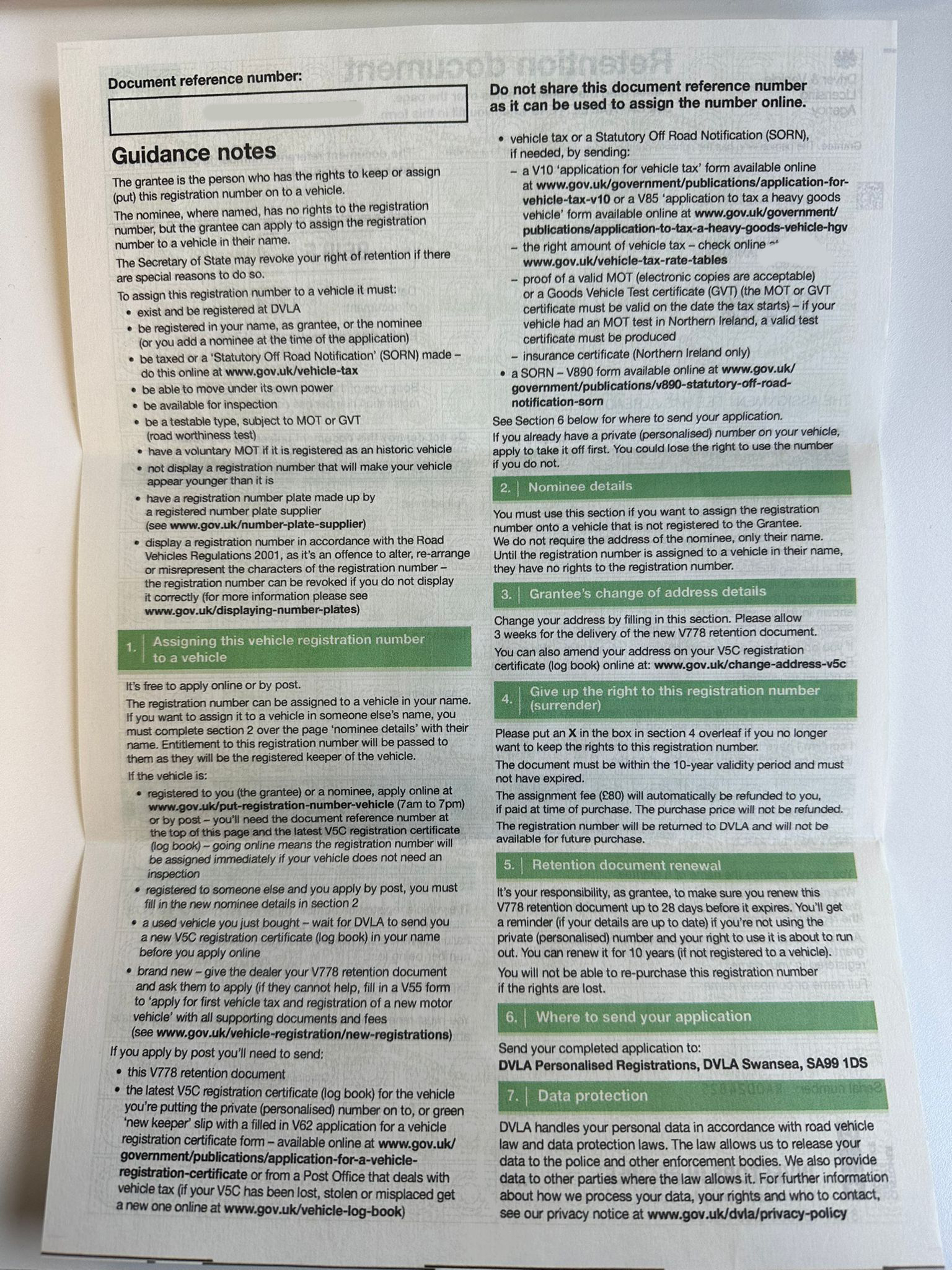 '9618 F' - Number Plate for sale by auction in , United Kingdom