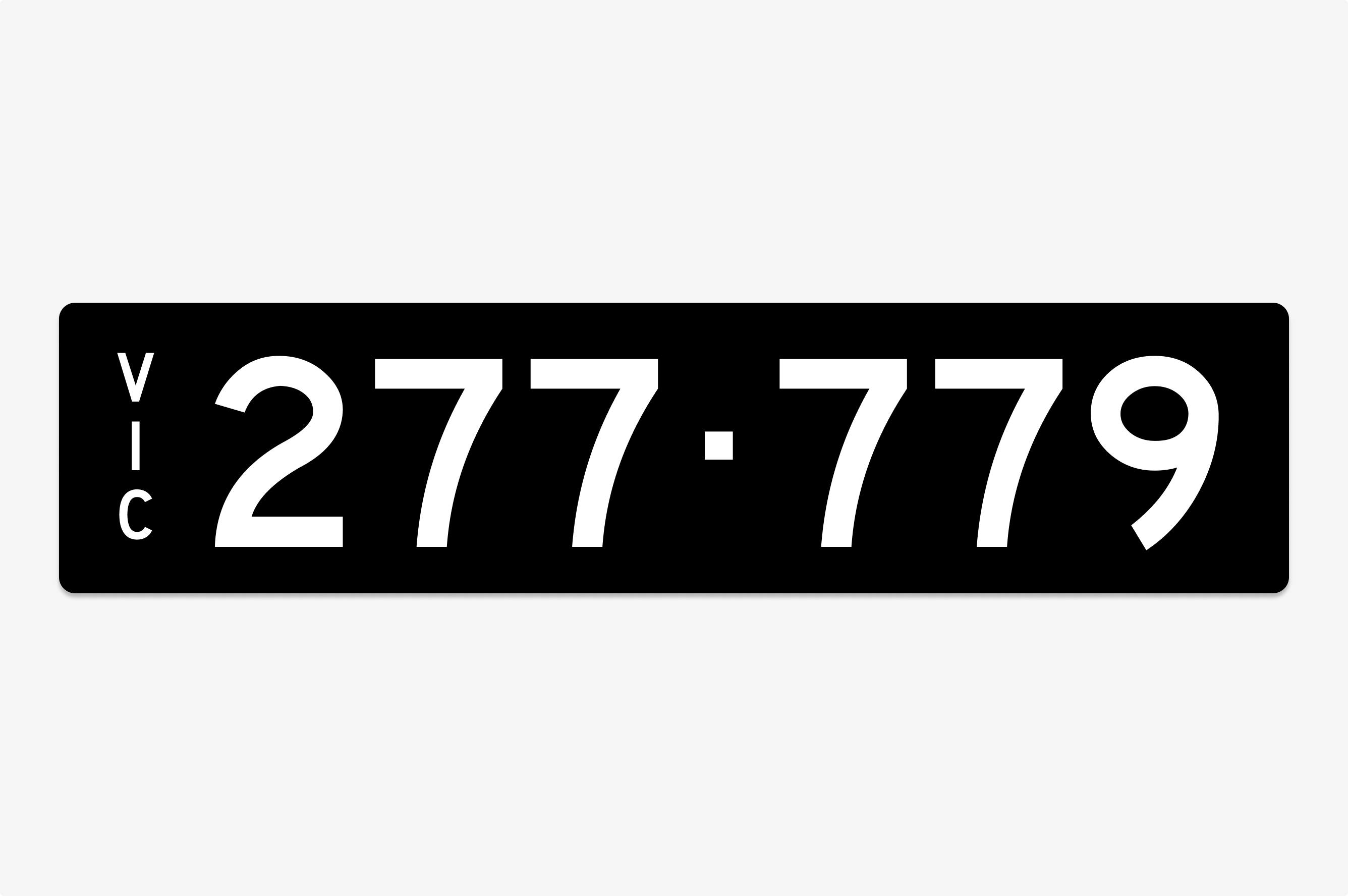 '277-779' - Victoria Heritage Number Plate for sale by auction in VIC ...