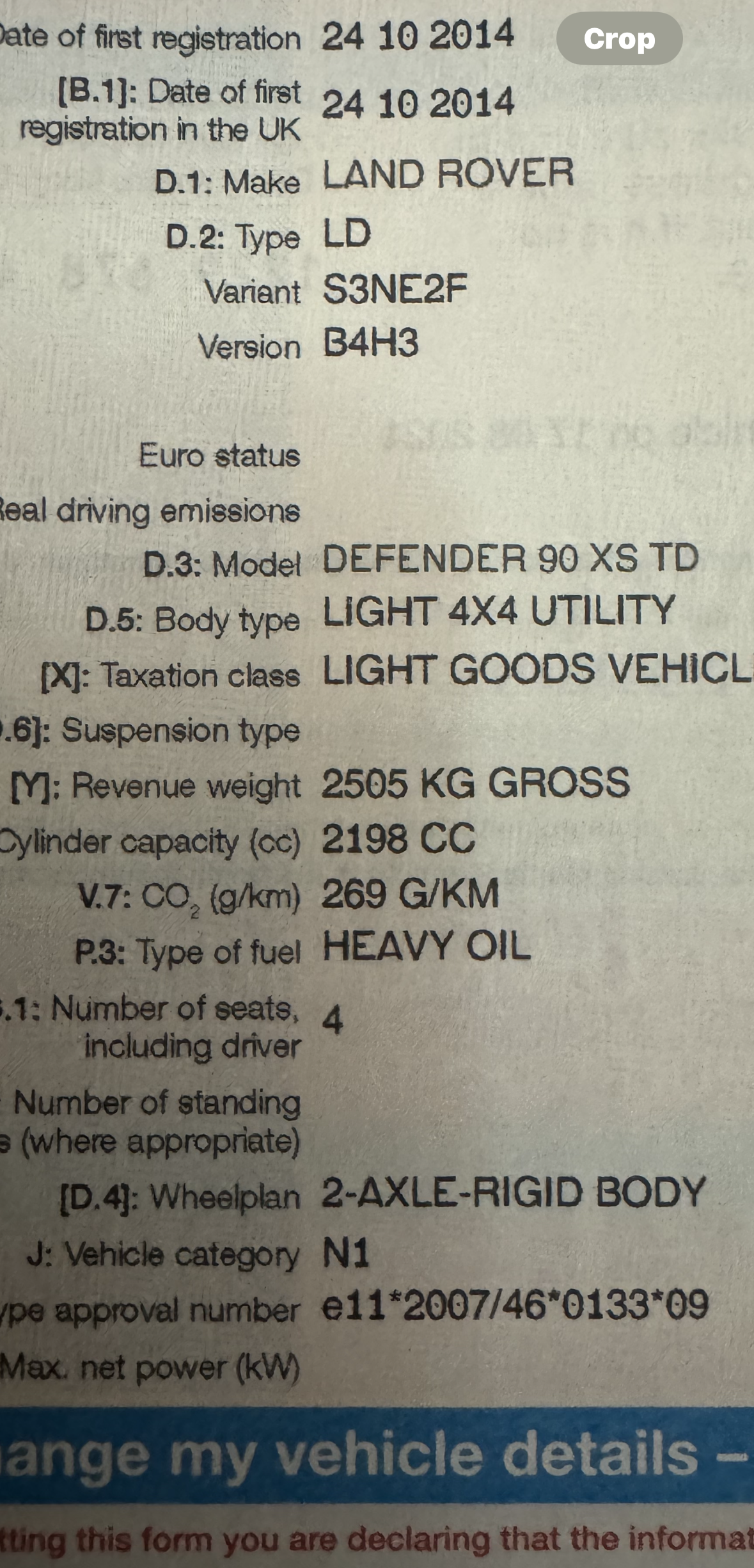 2014 Land Rover Defender 90 XS Hard Top - 3,600 Miles for sale by ...