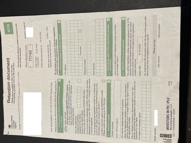 '777 KO' - Number Plate for sale by auction in , United Kingdom