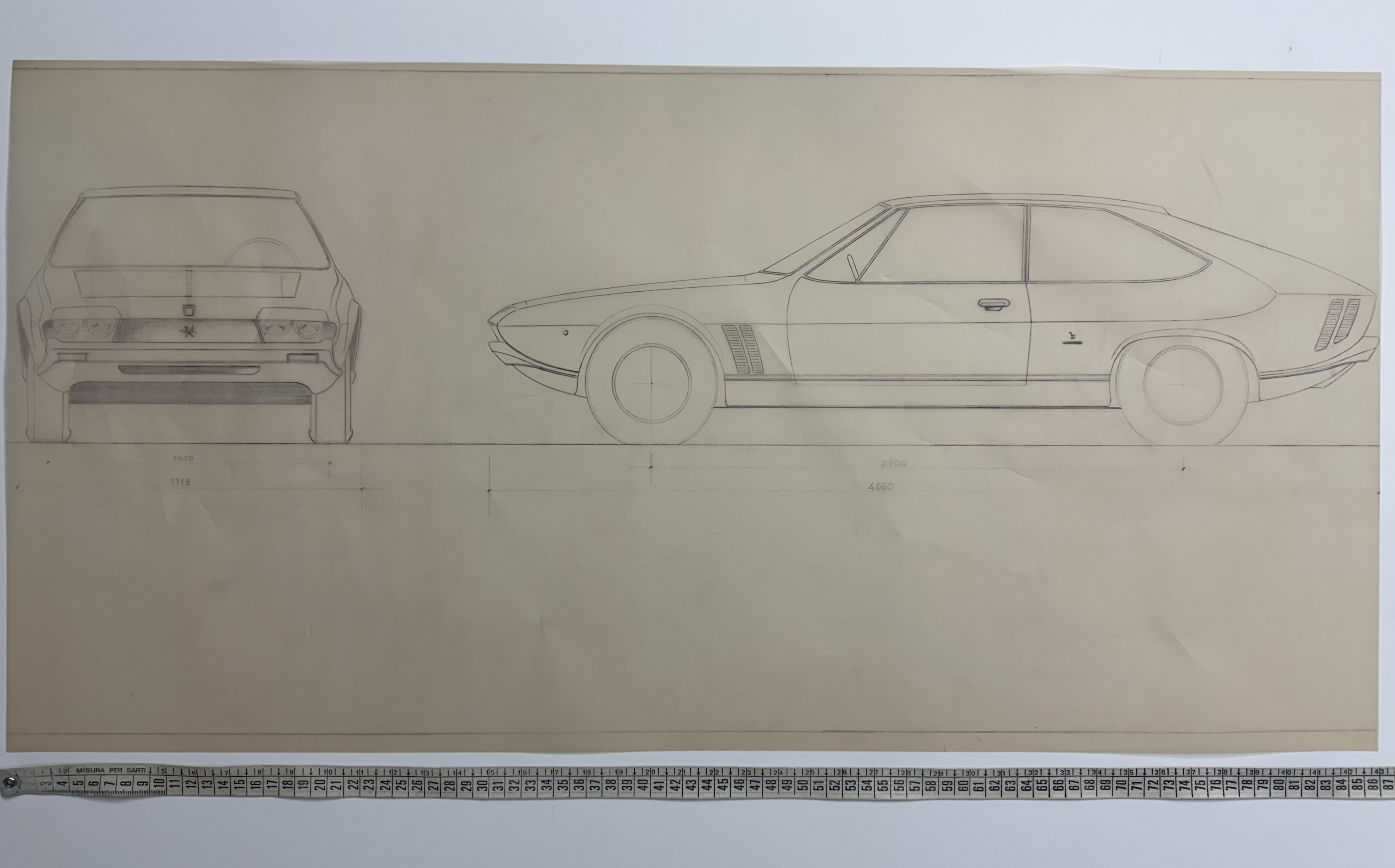 A Collection Of Bertone Blueprints for sale by auction in Milan, Italy