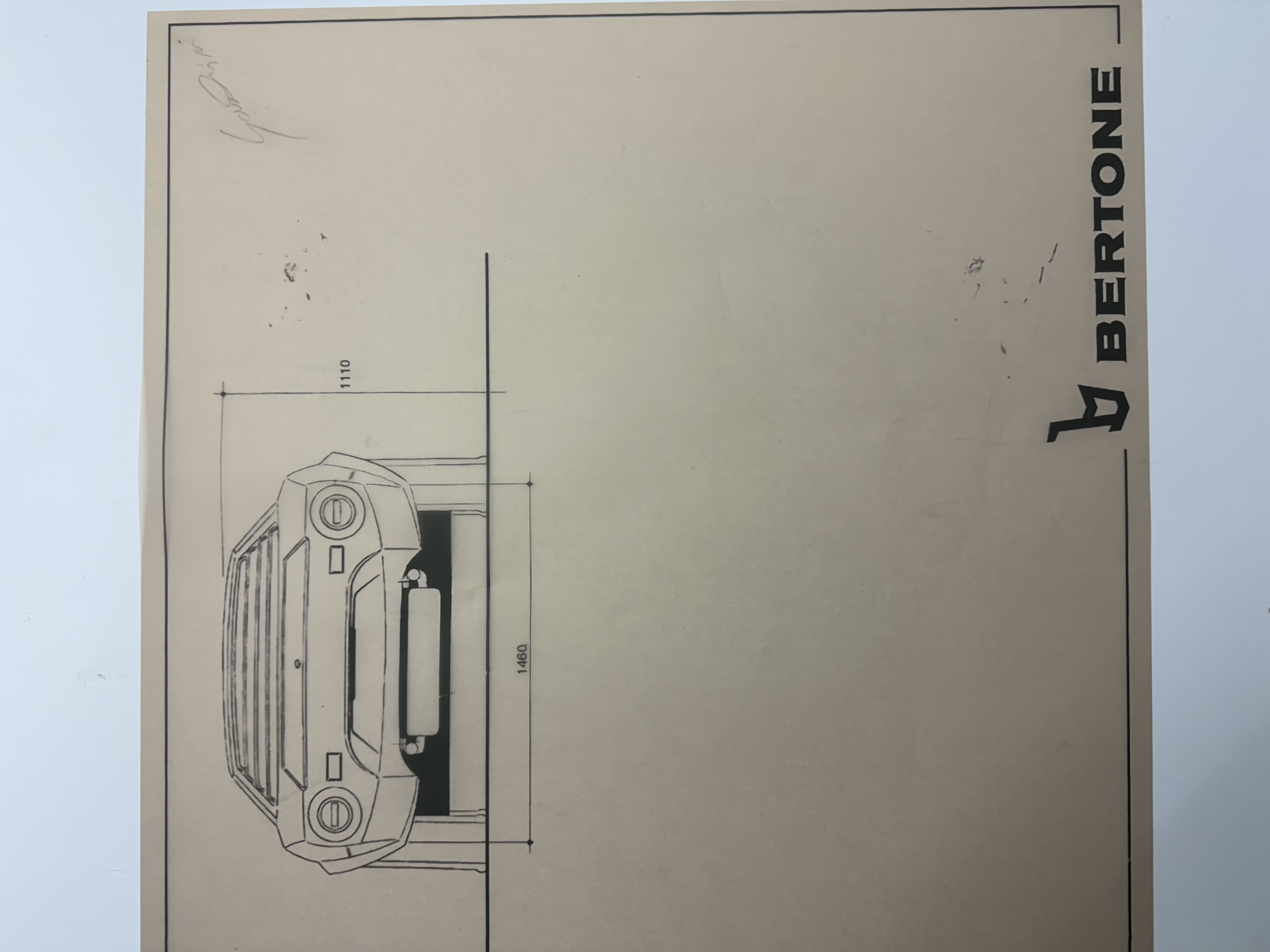 A Collection Of Bertone Blueprints for sale by auction in Milan, Italy