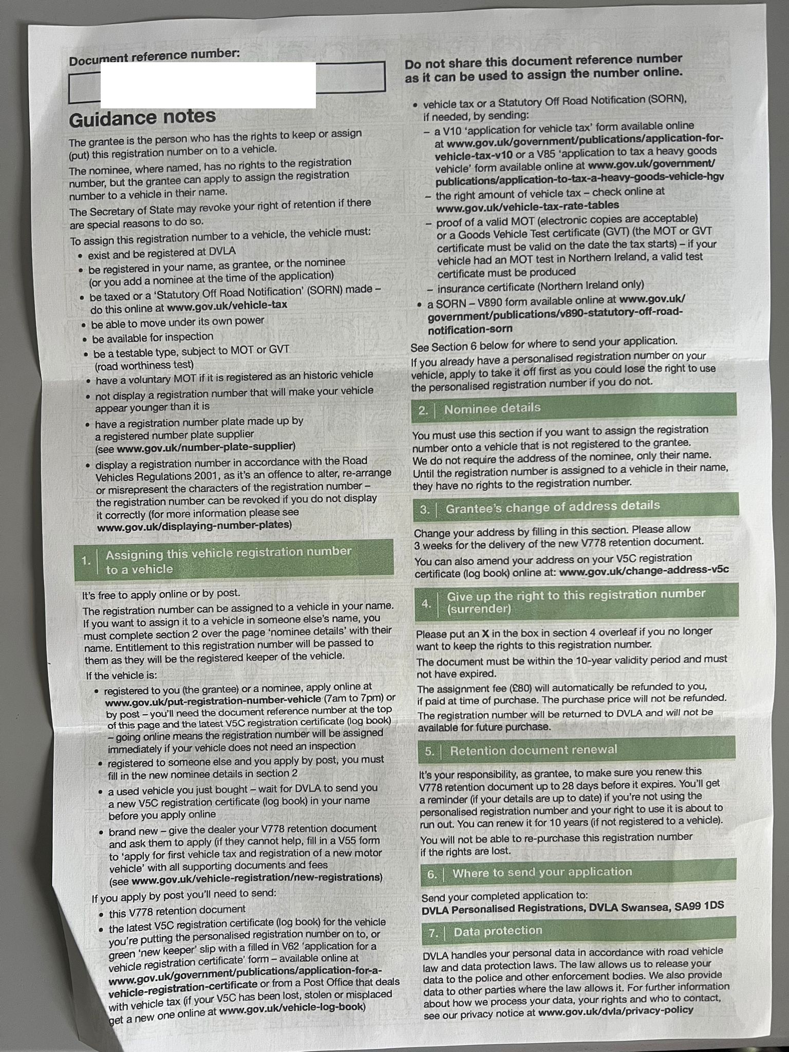 '1 UN' - Number Plate for sale by auction in , United Kingdom