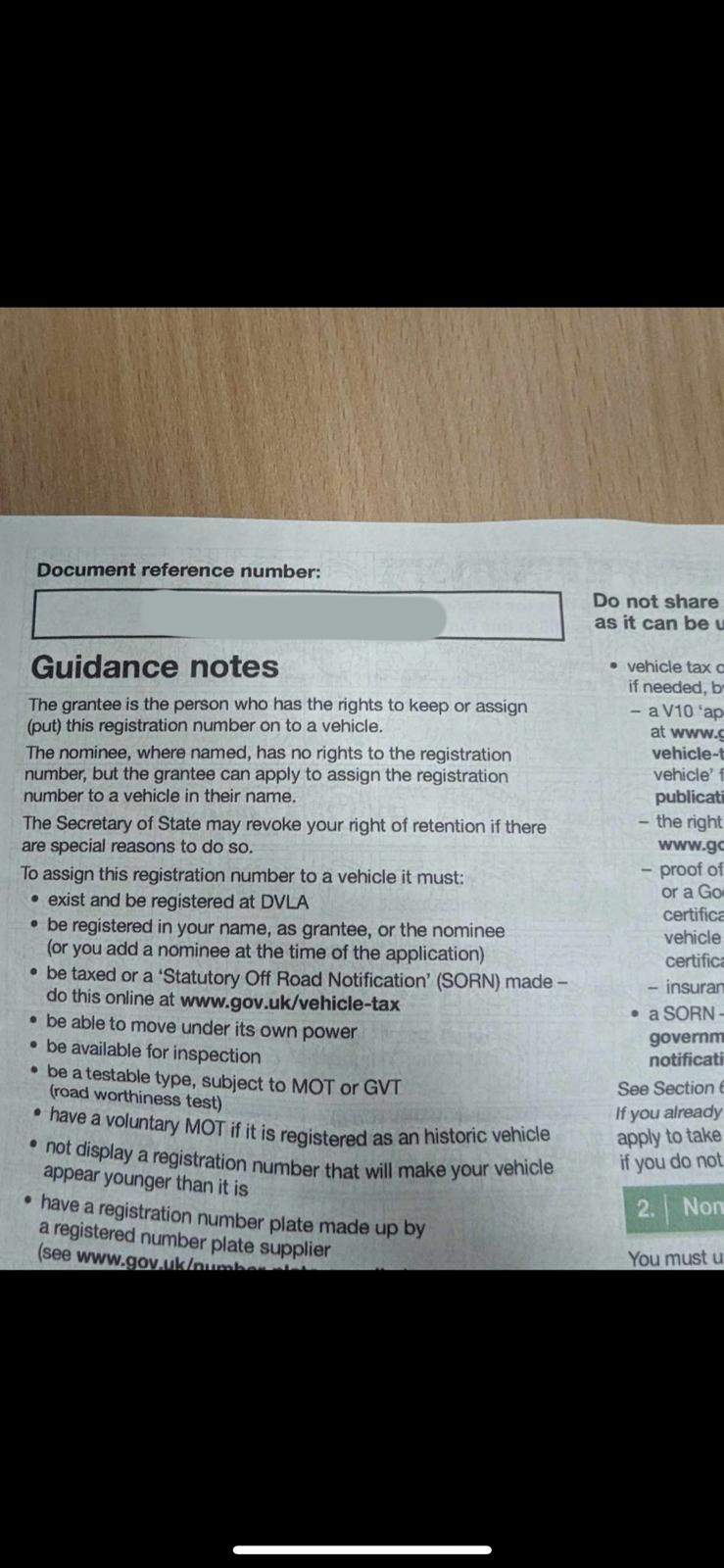 'HX 13' - Number Plate for sale by auction in , United Kingdom