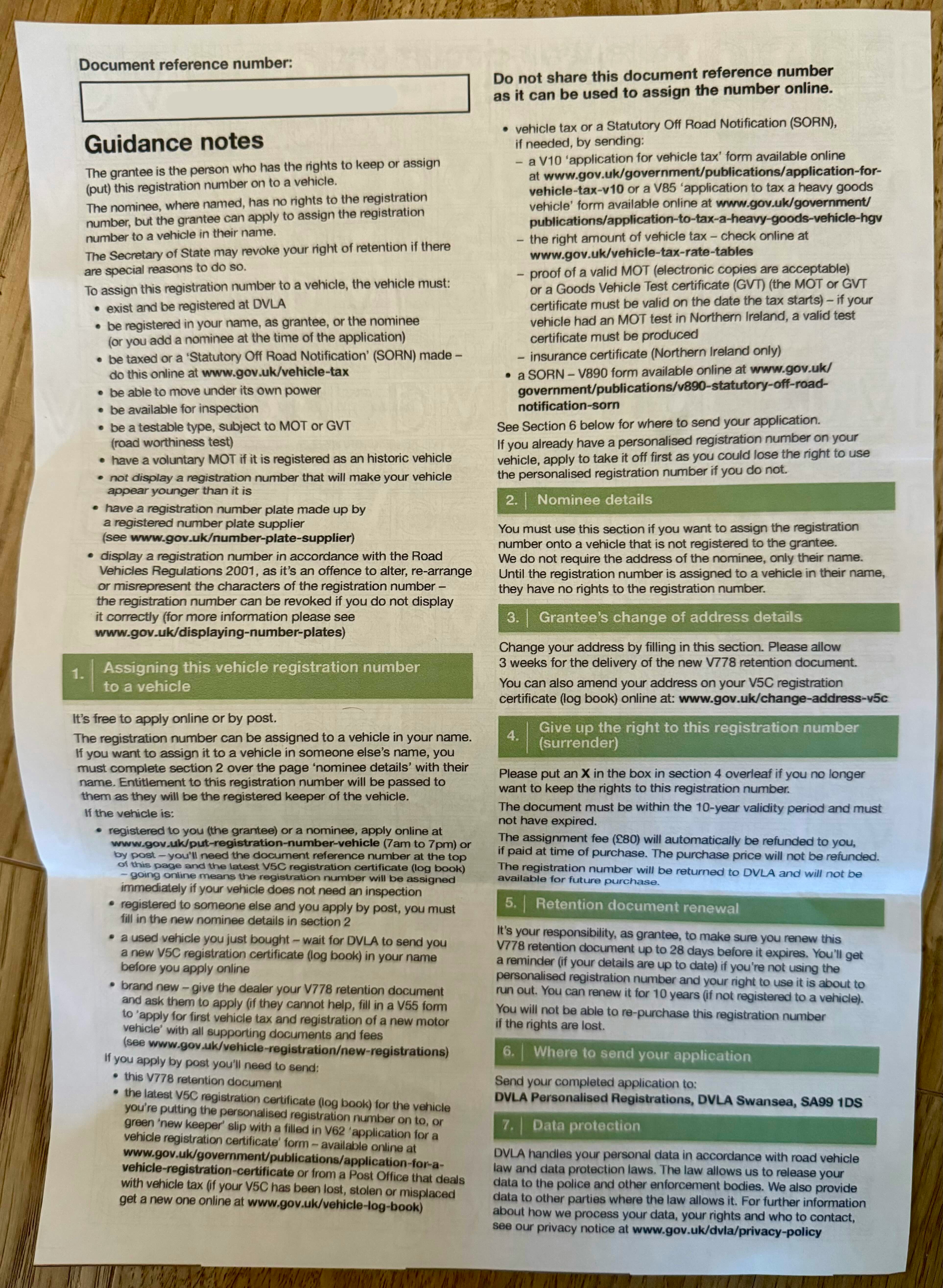 '190 W' - Number Plate for sale by auction in , United Kingdom