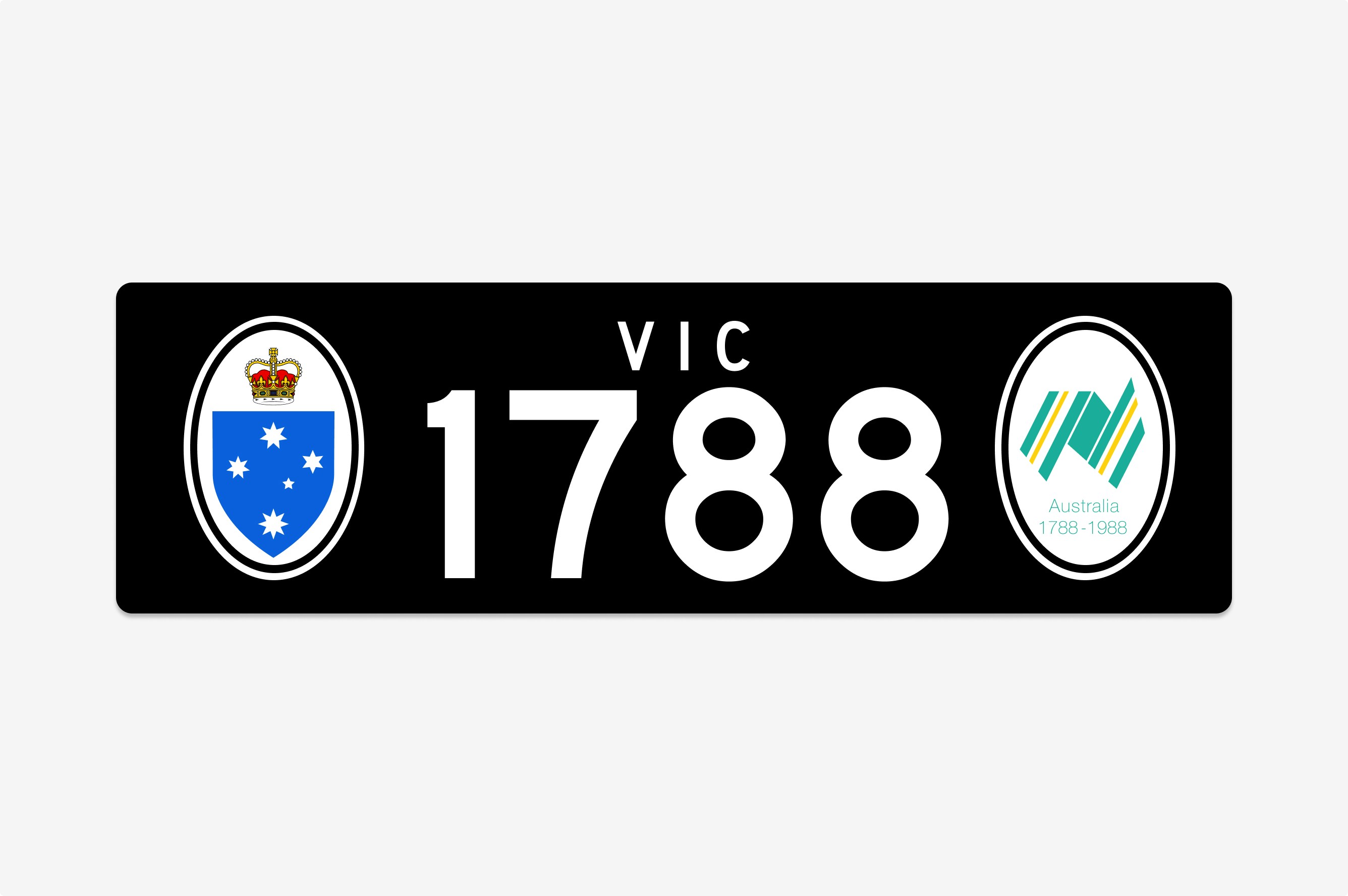 '1788' - Victoria Bicentennial Number Plate for sale by auction in VIC ...