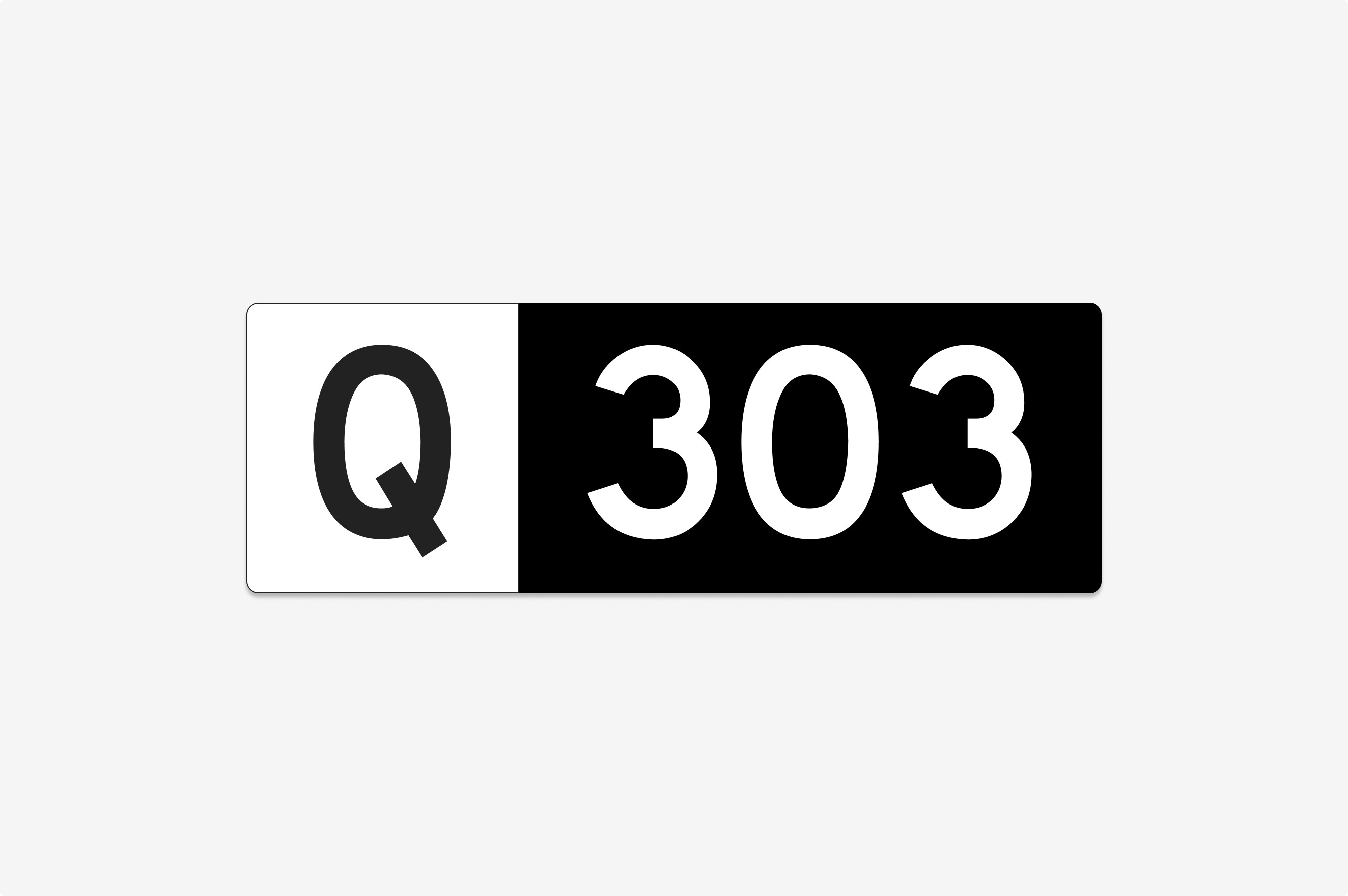 'Q303' - Queensland Heritage Number Plate for sale by auction in QLD, Australia