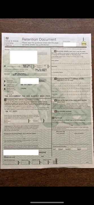 '900 GG' - Number Plate for sale by auction in , United Kingdom