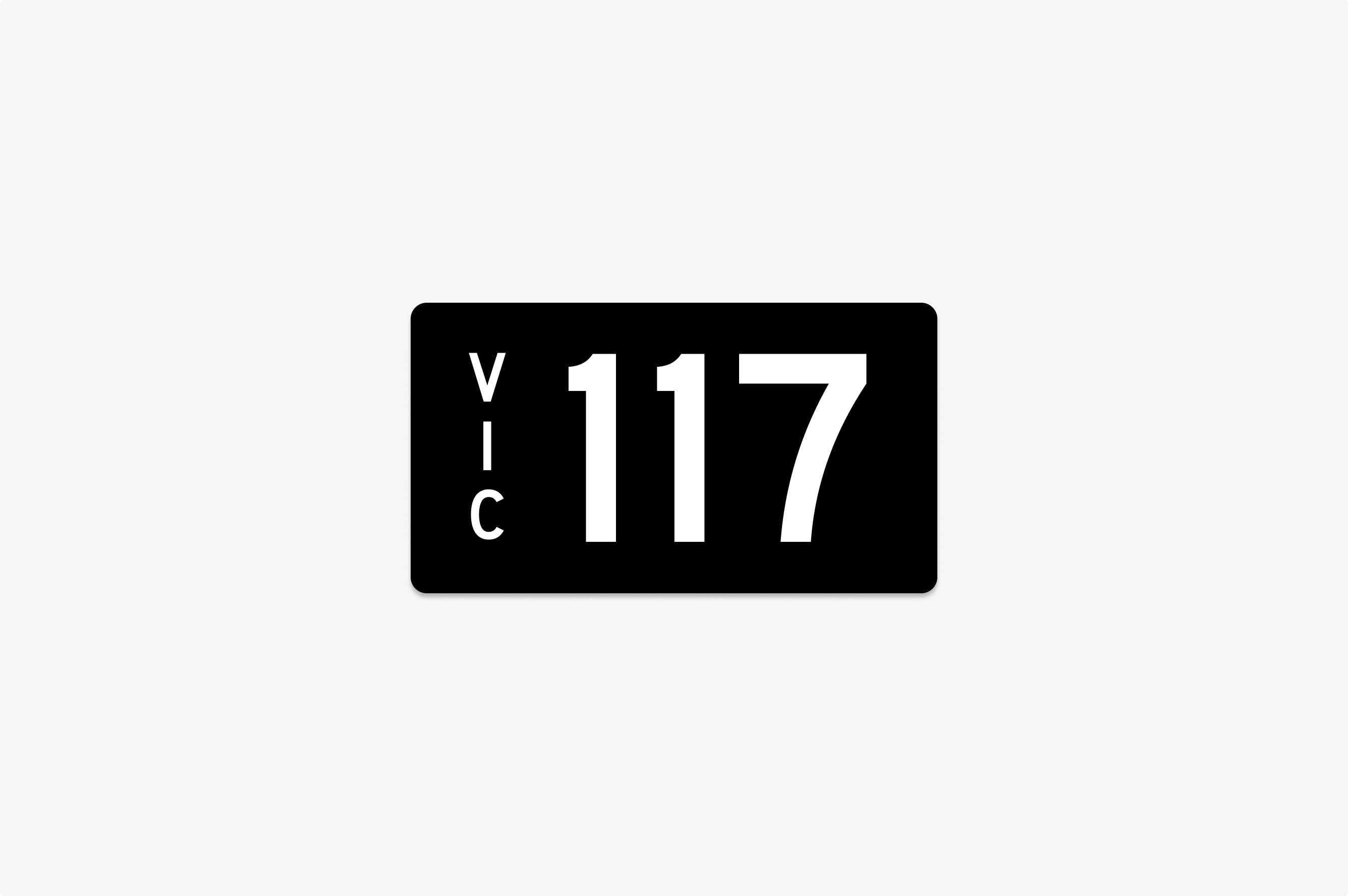 '117' - Victoria Heritage Number Plate for sale by auction in VIC ...