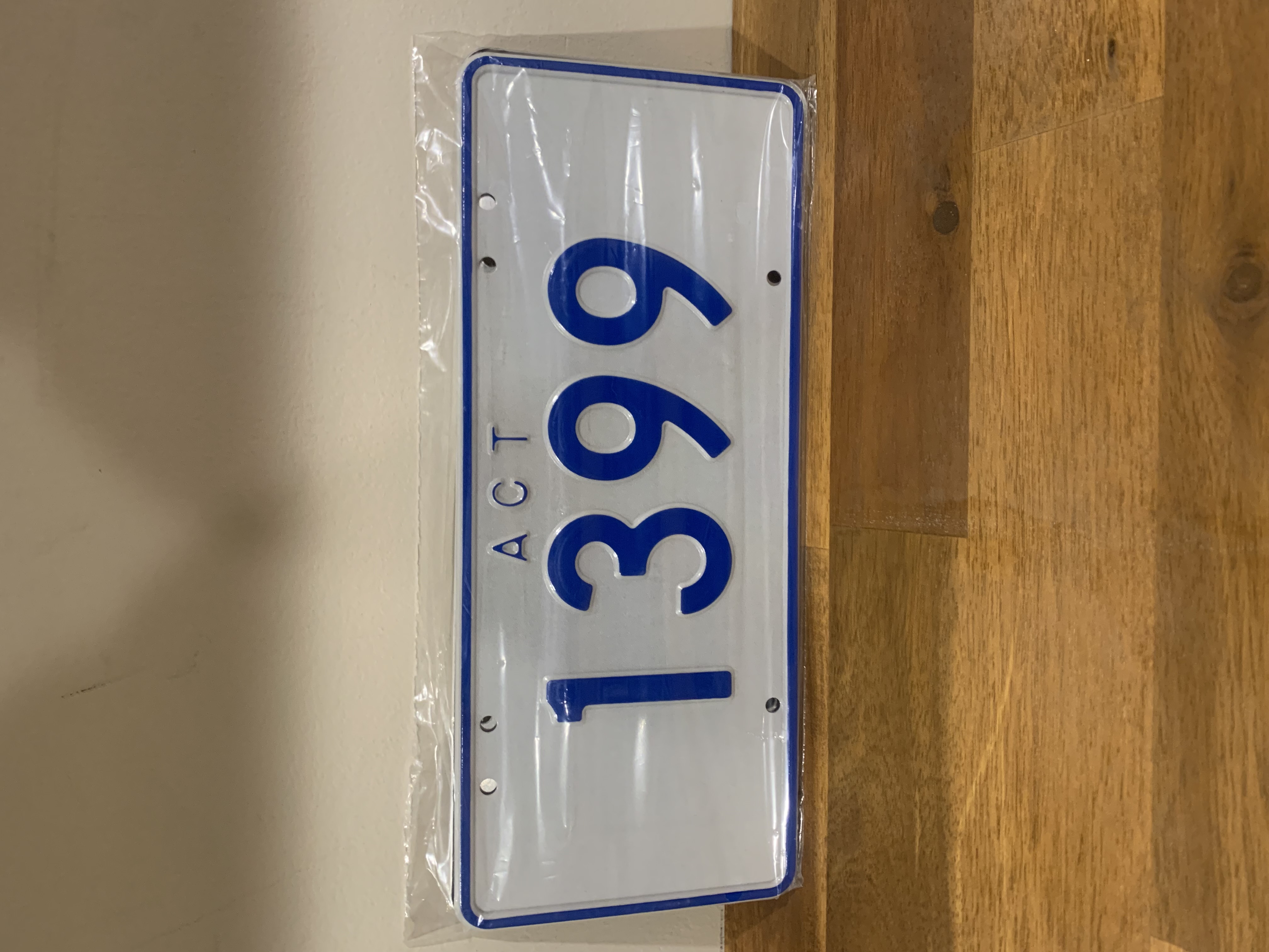 '1399' - Australian Capital Territory Number Plate for sale by auction ...