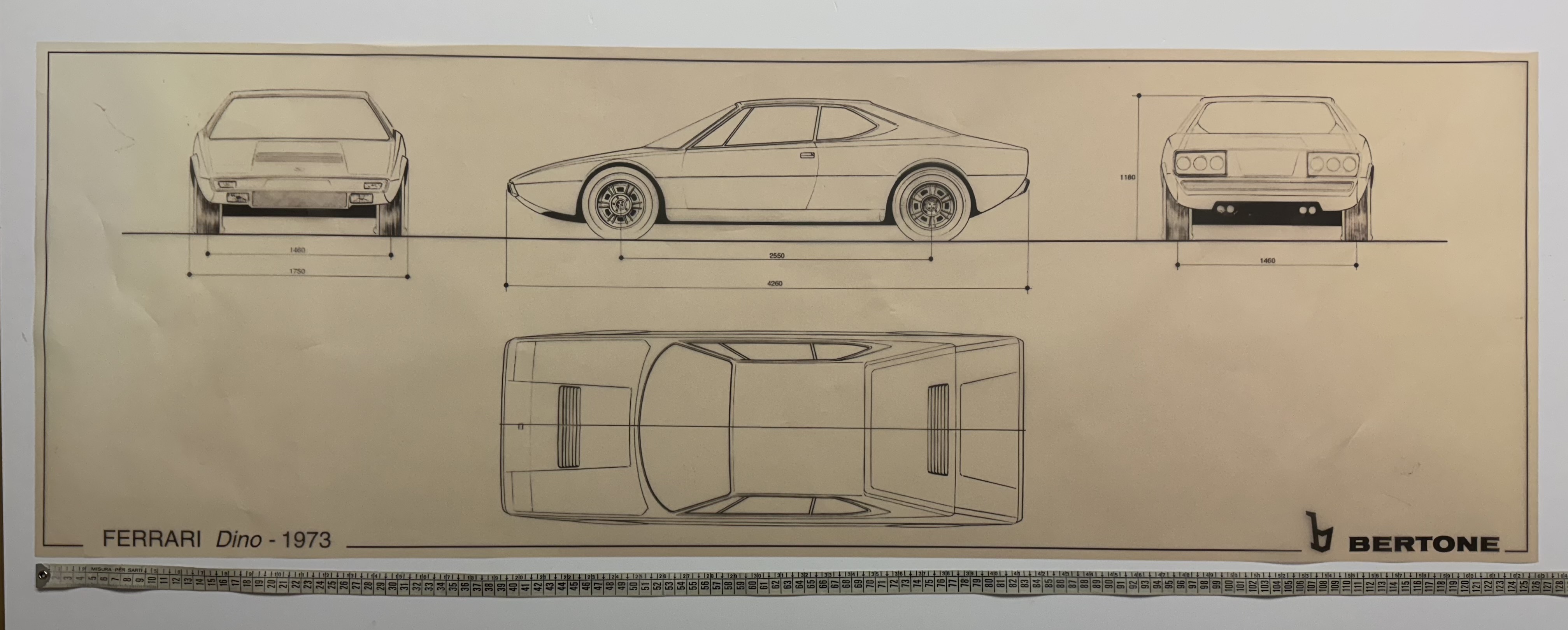 Bertone, Italdesign, and Michelotti Design Blueprints for sale by ...