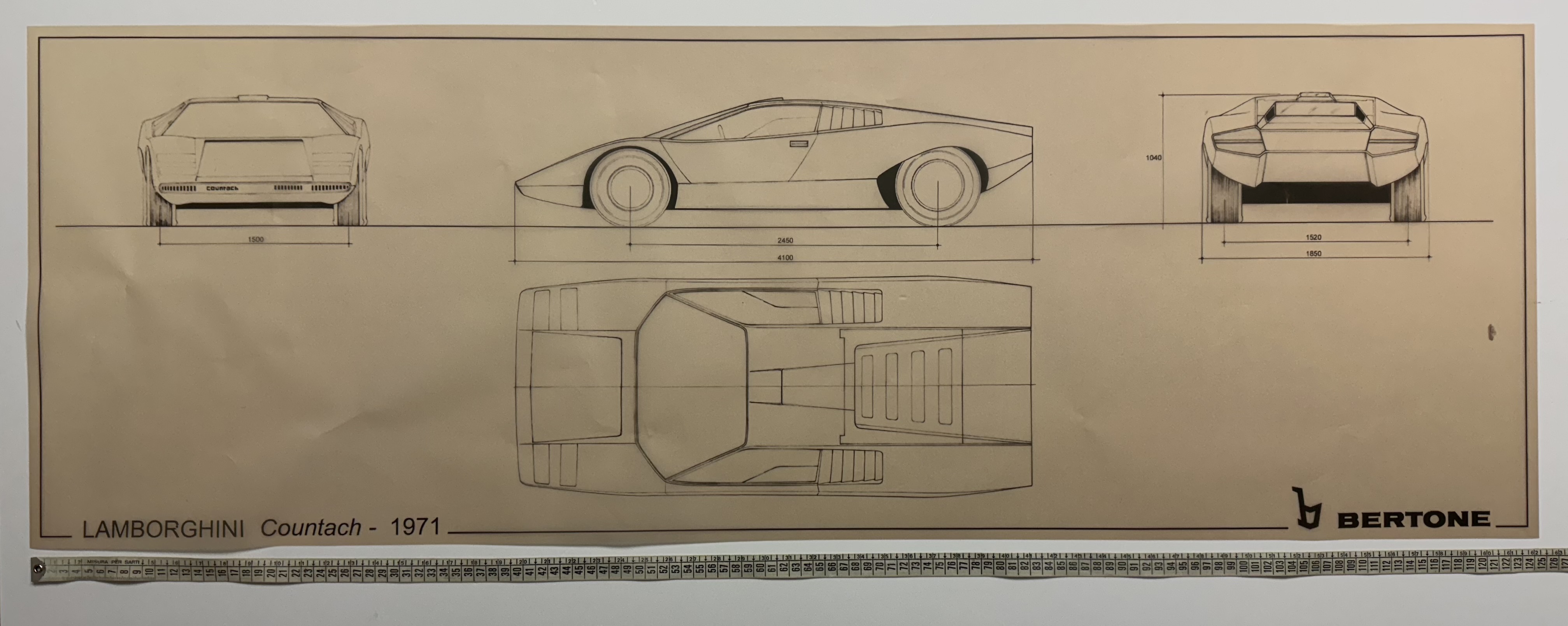 Bertone, Italdesign, and Michelotti Design Blueprints for sale by ...