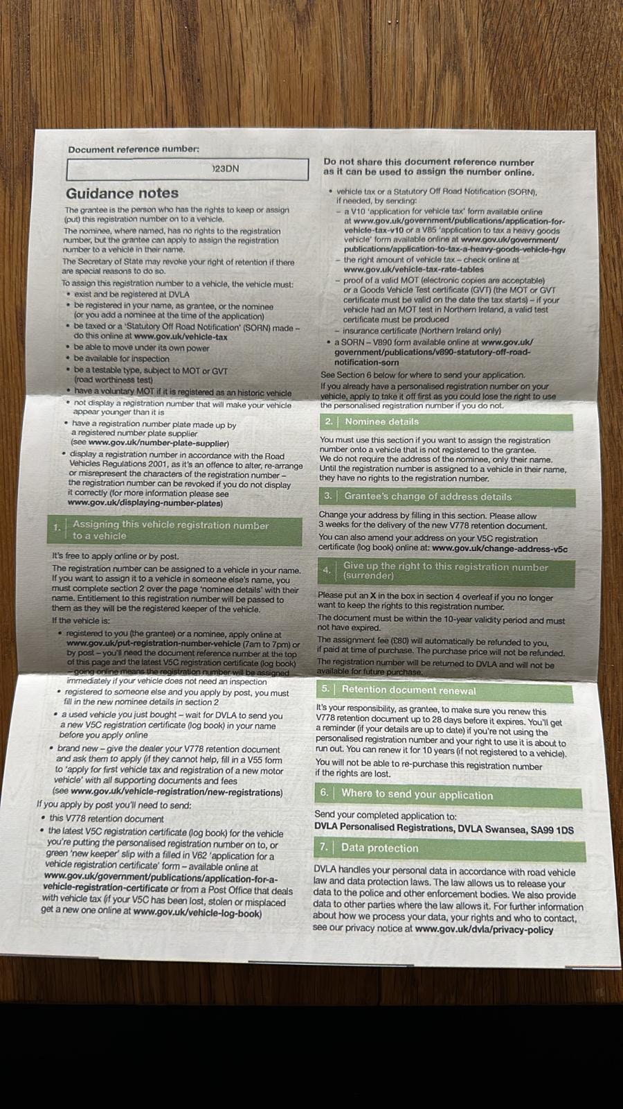 '23 DN' - Number Plate for sale by auction in , United Kingdom