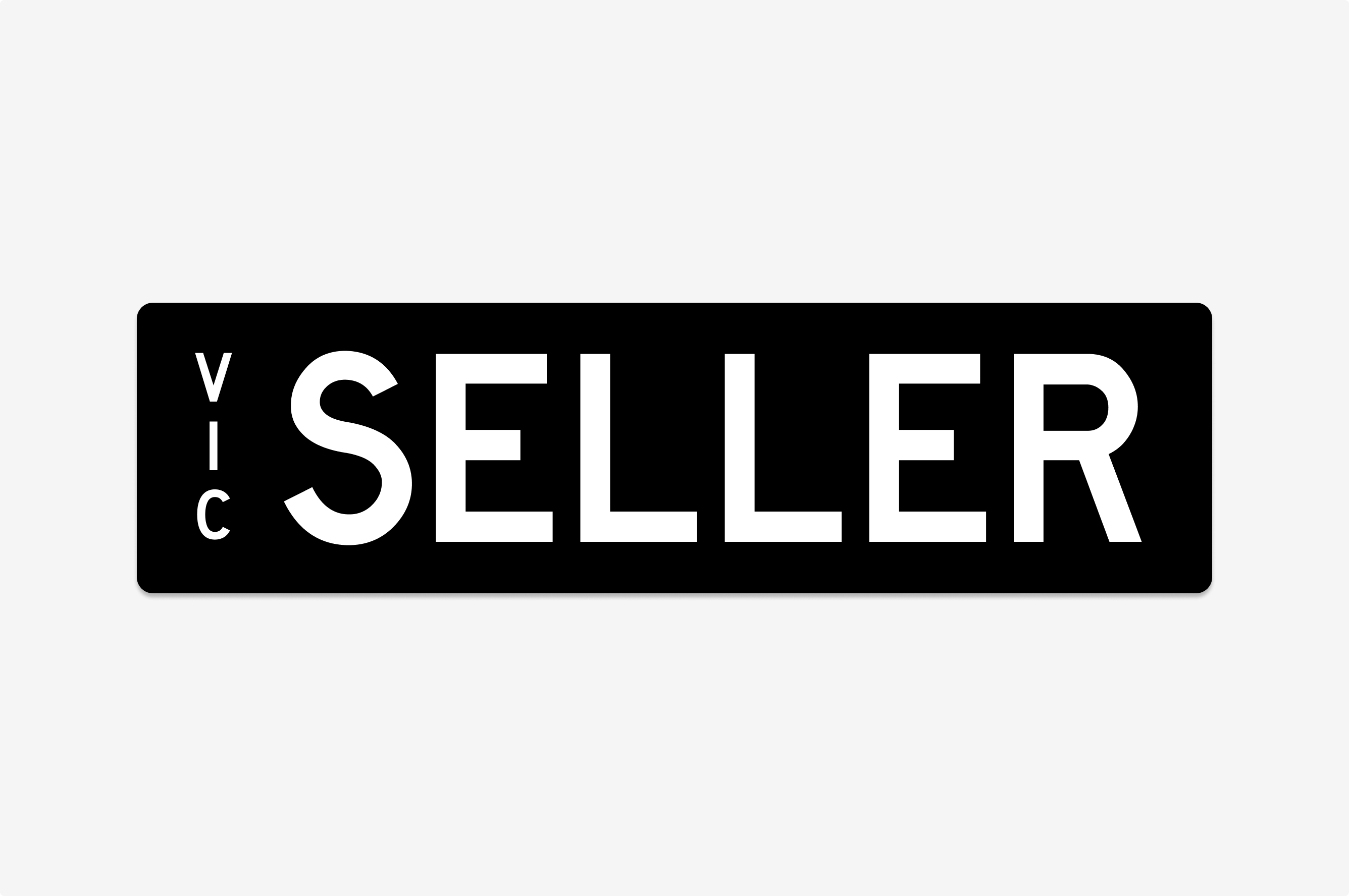 'SELLER' - Victoria Signature Number Plate for sale by auction in VIC ...