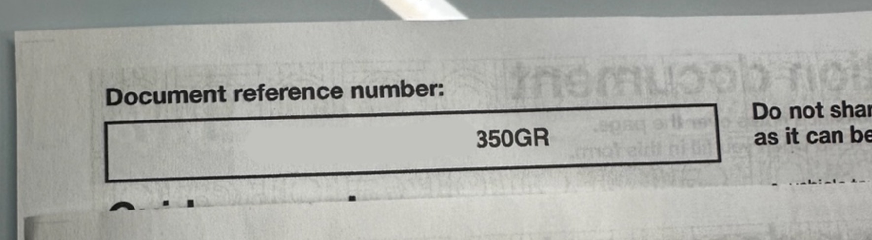 '350 GR' - Number Plate for sale by auction in , United Kingdom