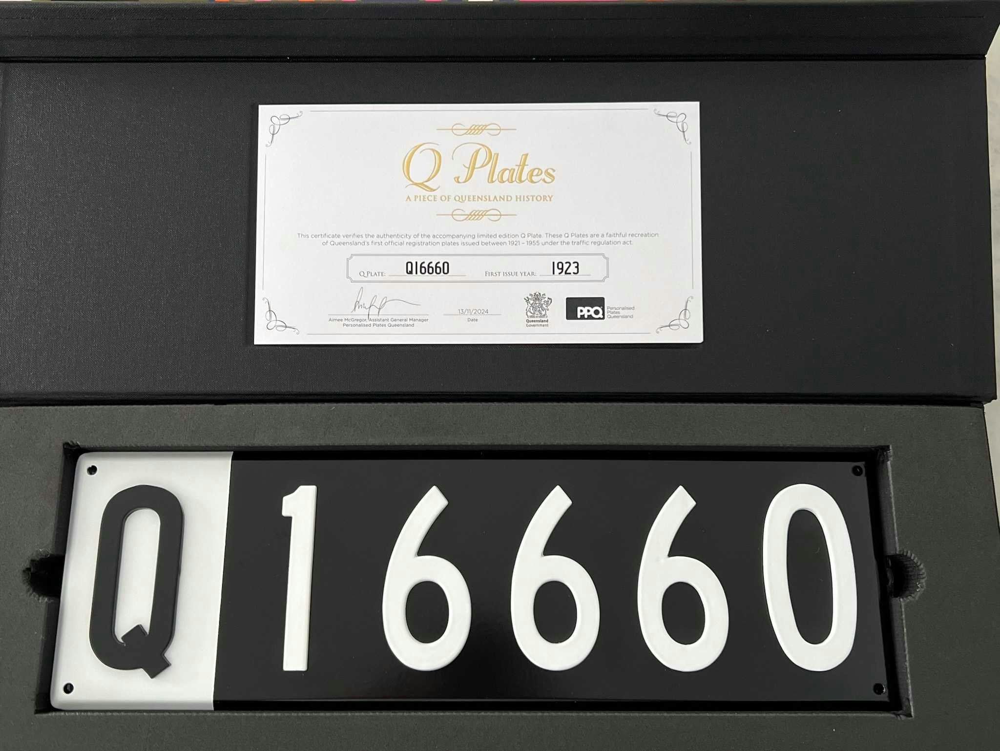 'Q16660' - Queensland Heritage Number Plate for sale by auction in QLD ...
