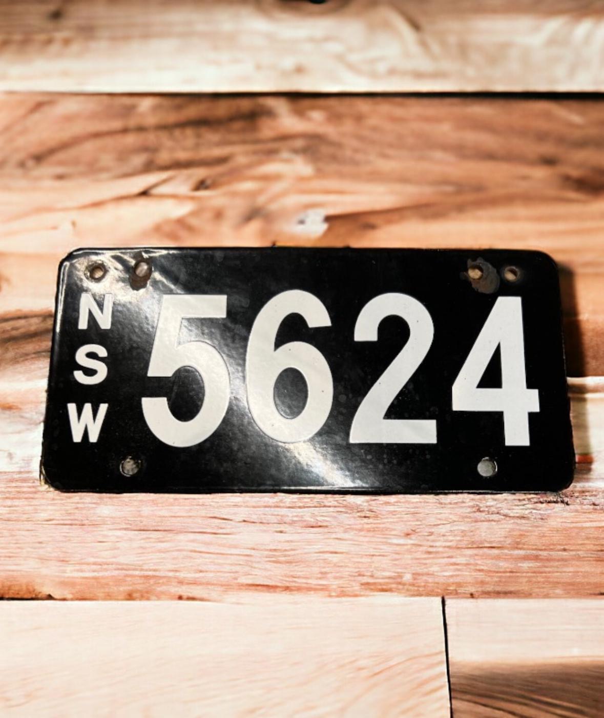 '5624' New South Wales Heritage Number Plate for sale by auction in NSW ...