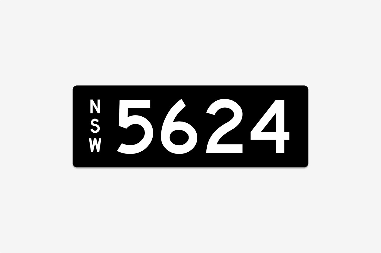 '5624' New South Wales Heritage Number Plate for sale by auction in NSW ...