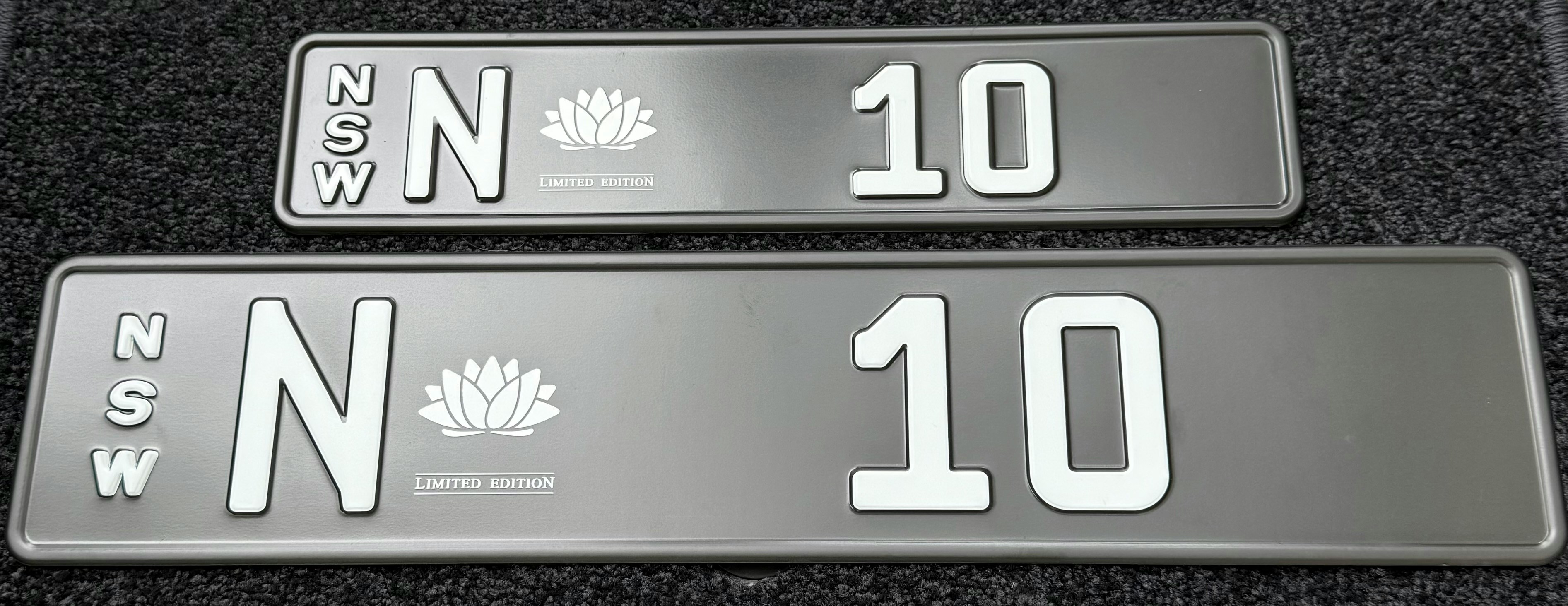 'N - 10' - New South Wales European Number Plate for sale by auction in ...